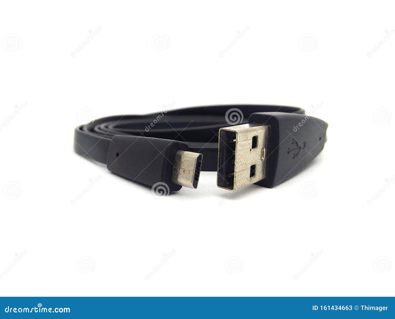 USB Cable for Android Phone and Tablet. Stock Image - Image of ...