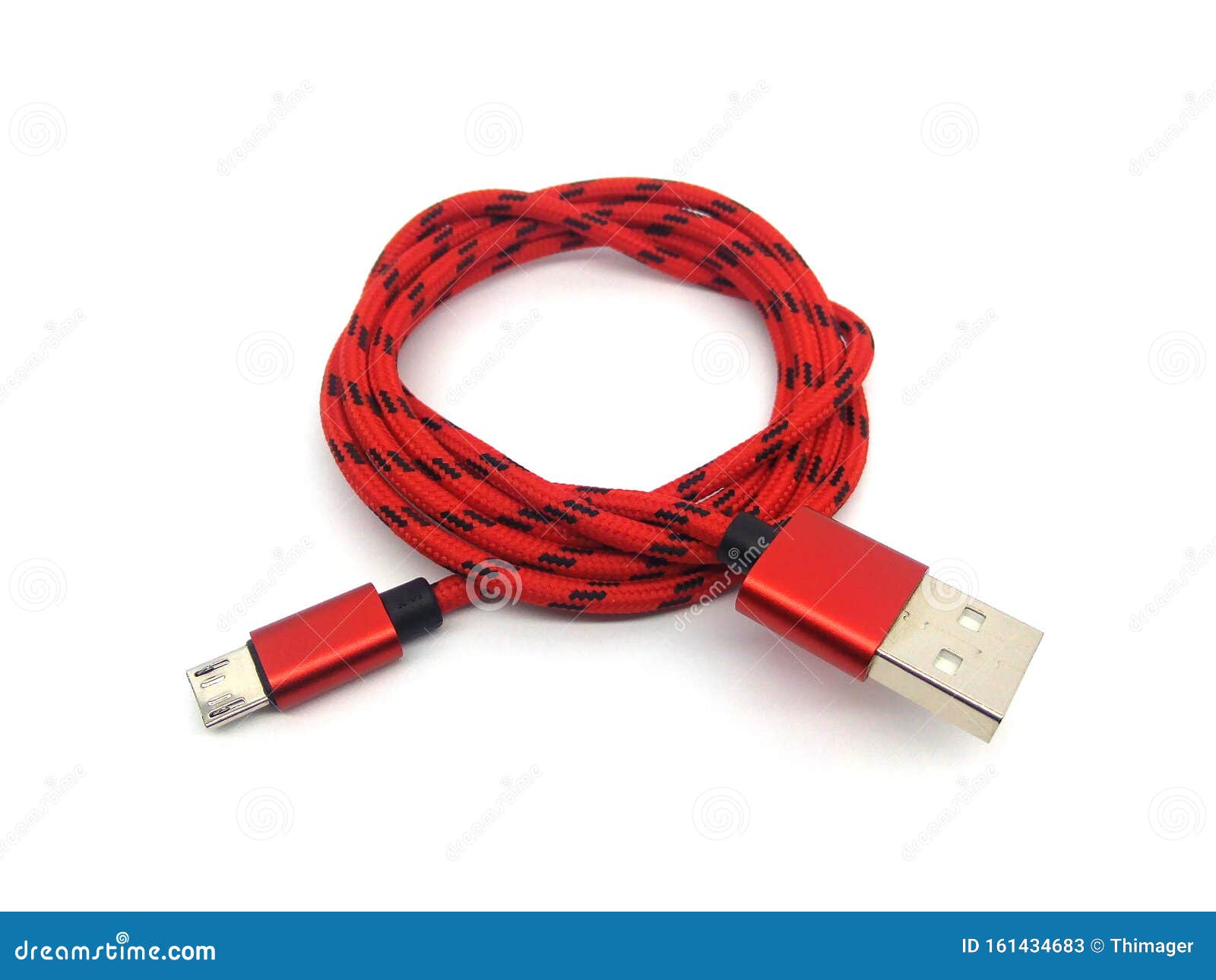 USB Cable for Android Phone and Tablet. Stock Image - Image of ...