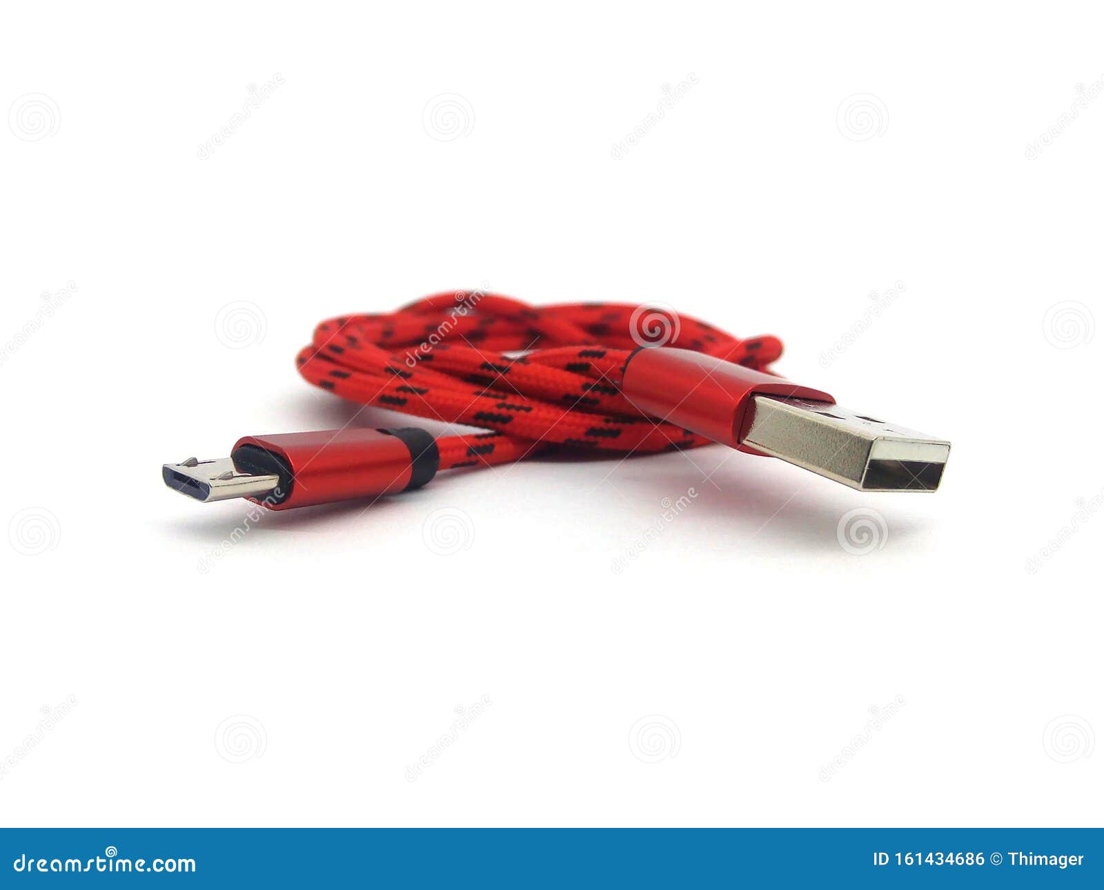USB Cable for Android Phone and Tablet. Stock Photo - Image of ...