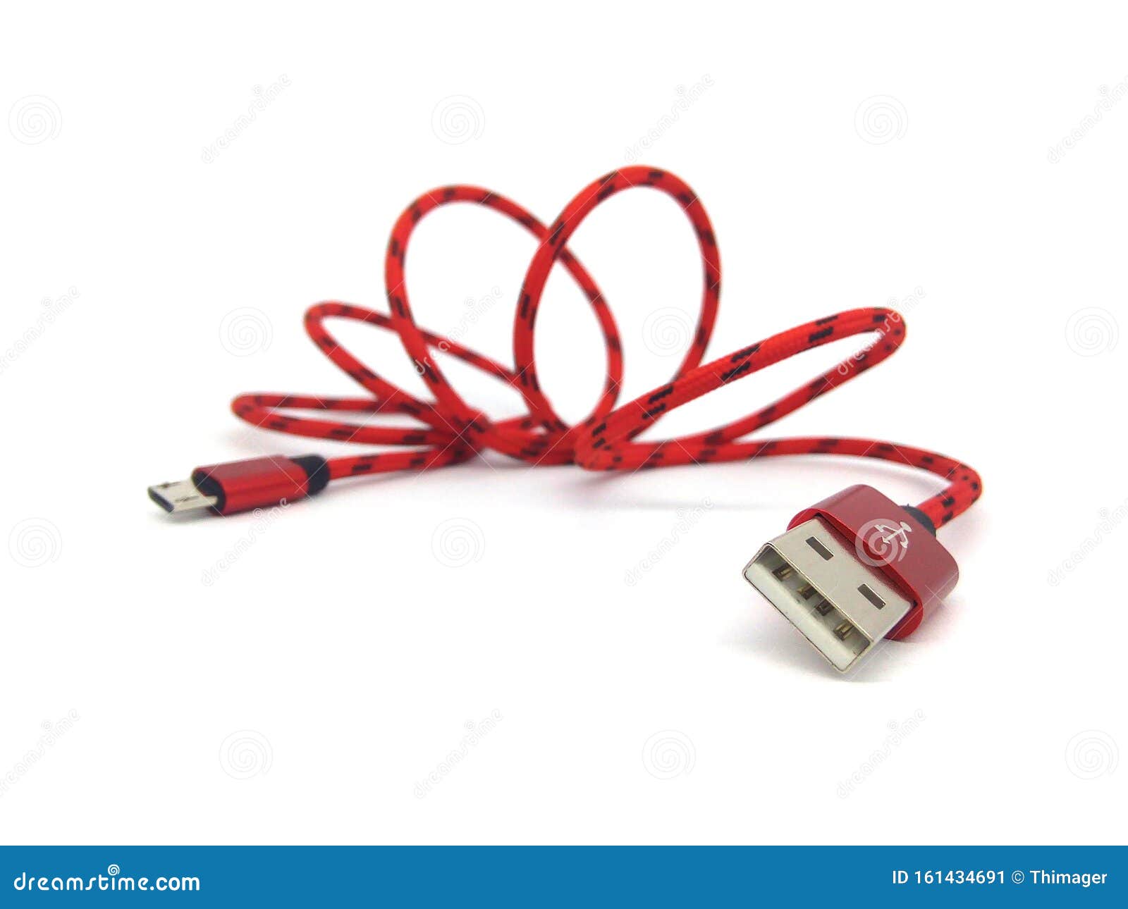 USB Cable for Android Phone and Tablet. Stock Image - Image of digital ...