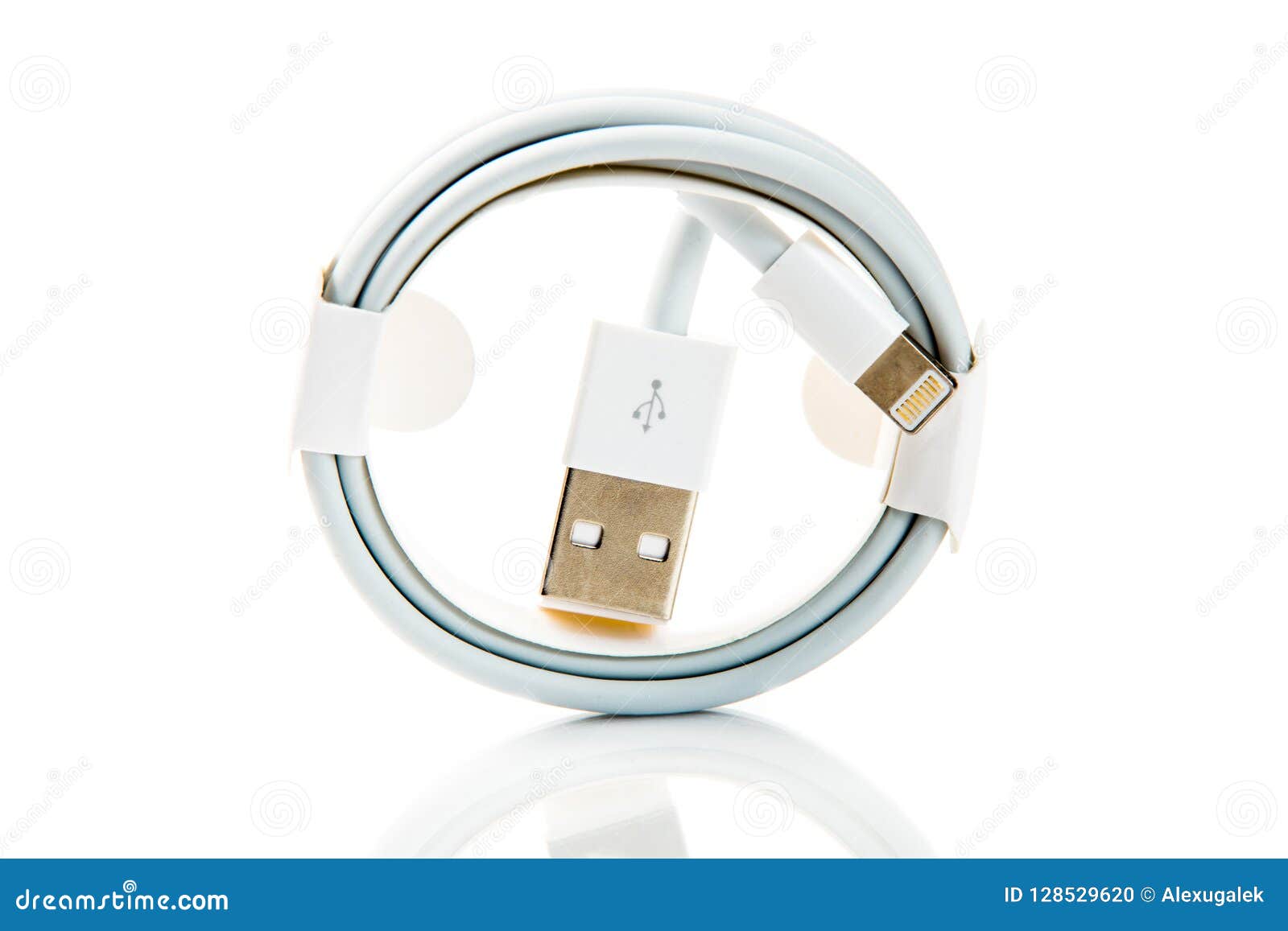 USB Cable for Charging and Connecting Devices Stock Photo - Image of ...