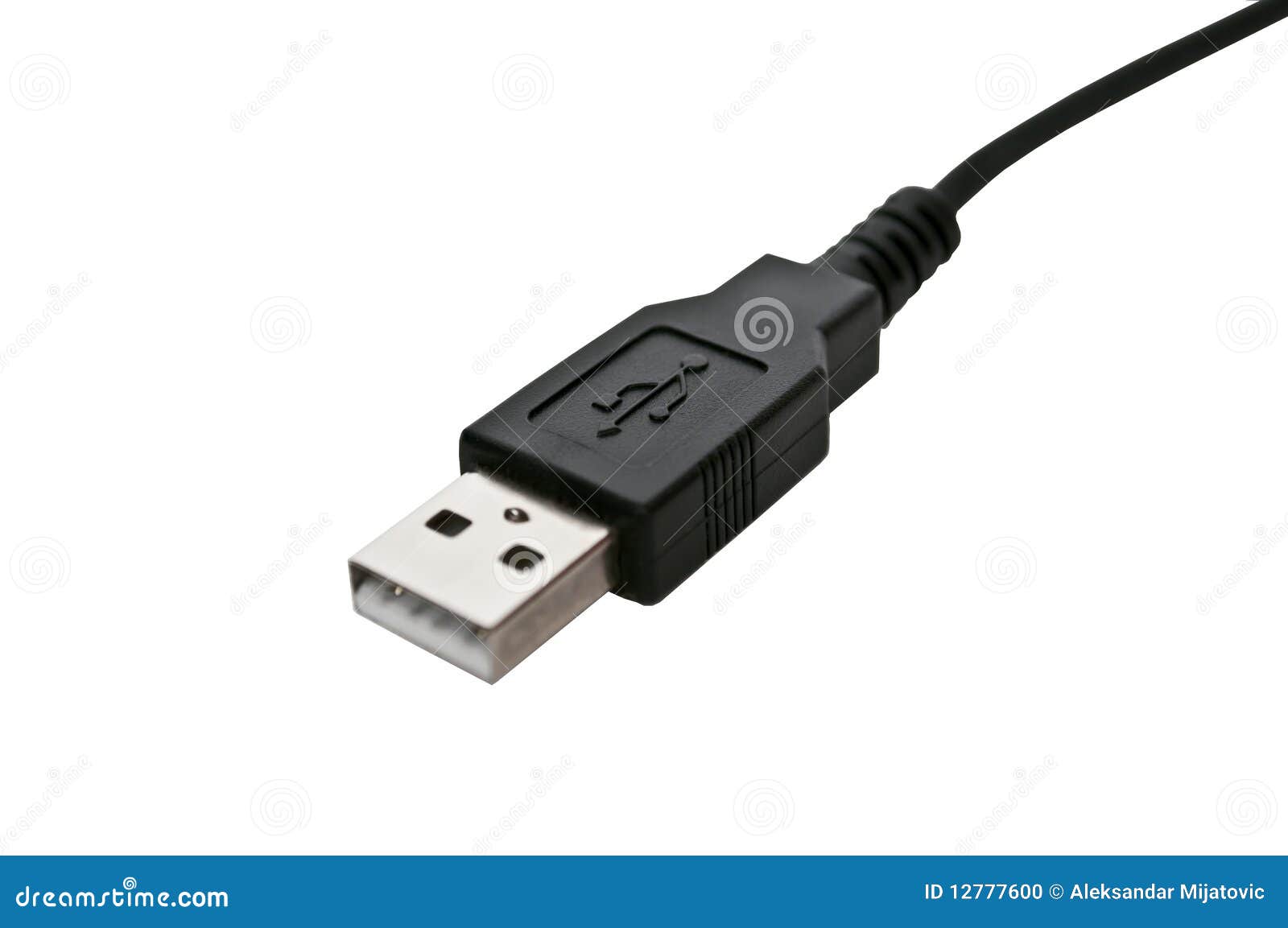 Usb cable close-up stock photo. Image of port, tech, close - 12777600
