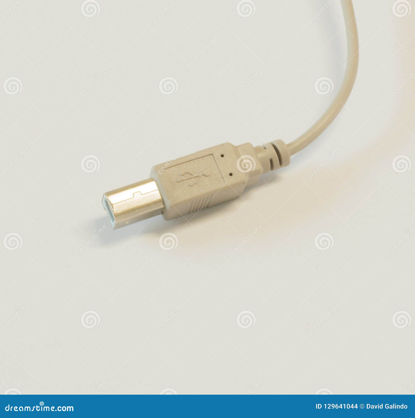 USB Cable Connection White Computers Stock Photo - Image of white ...