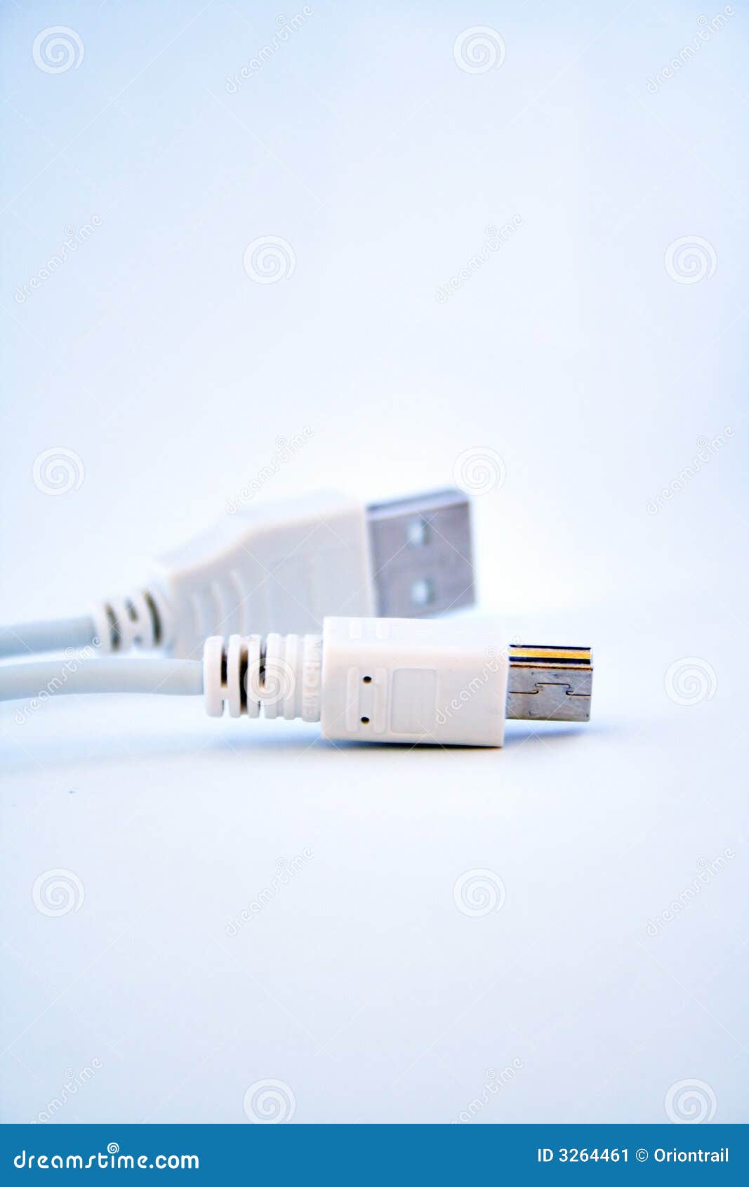 USB cable ends stock image. Image of connect, connector - 3264461