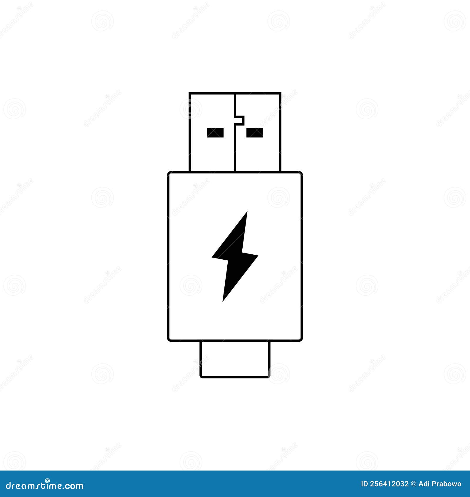 Usb Cable Icon Logo Vector Design Stock Vector - Illustration of ...