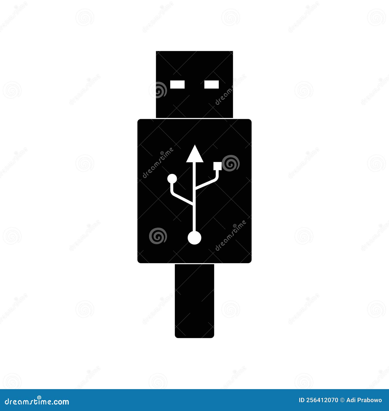 Usb Cable Icon Logo Vector Design Stock Vector - Illustration of ...