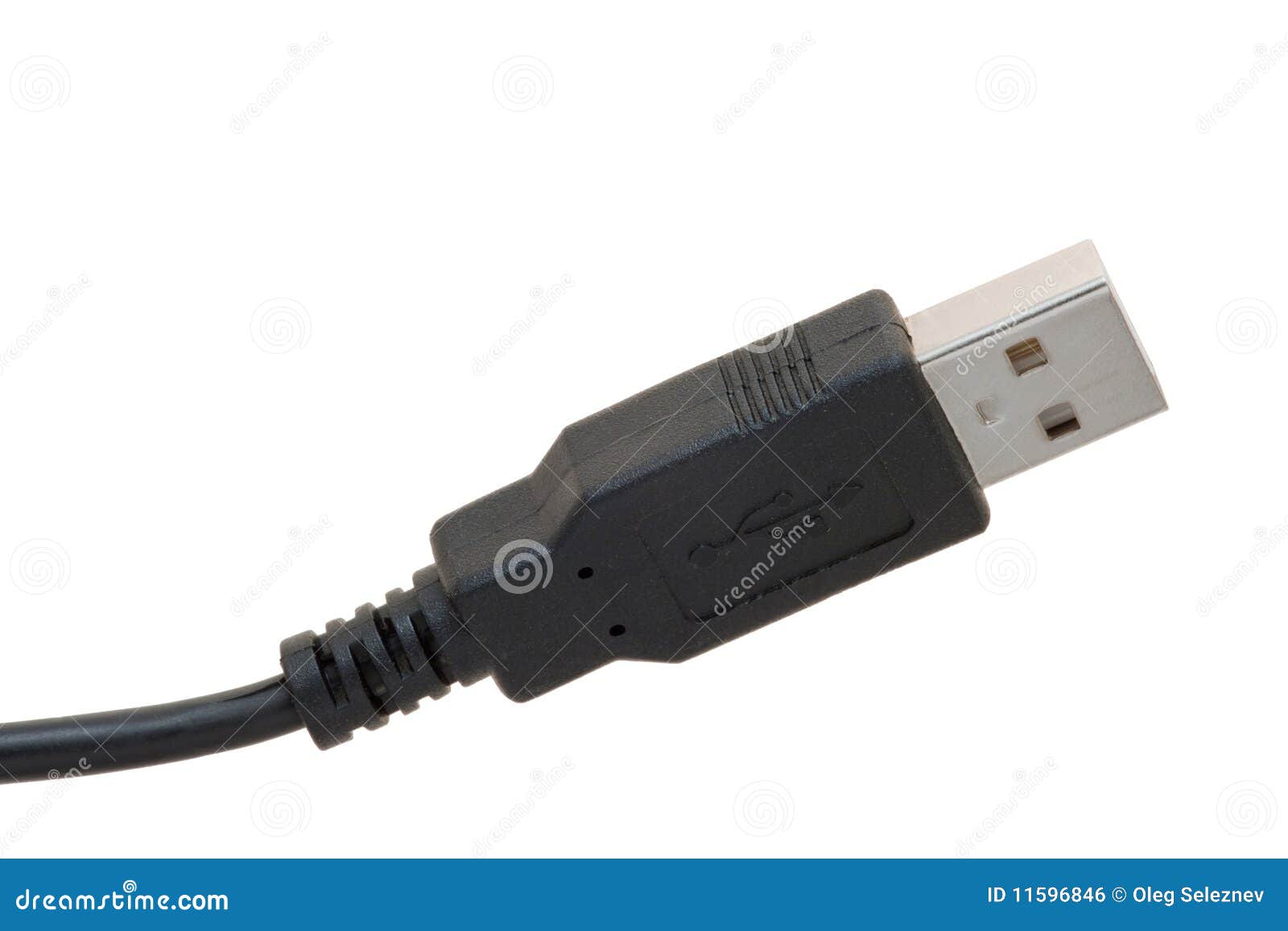 USB cable isolated stock photo. Image of connect, connection - 11596846