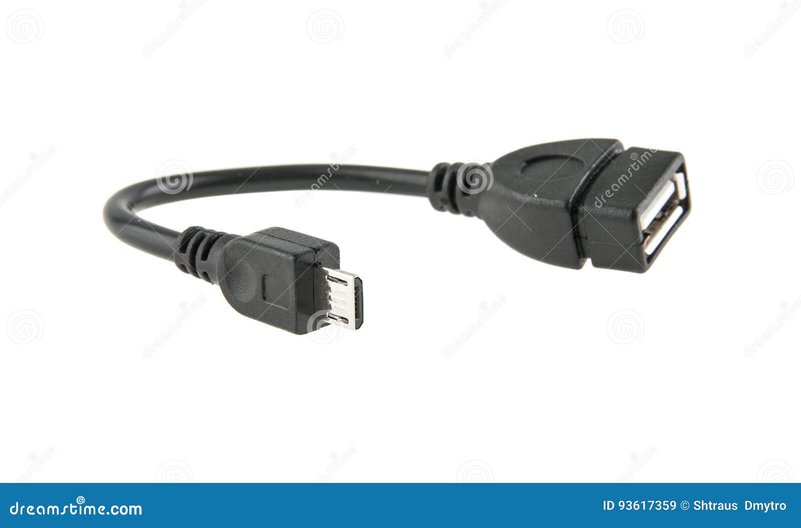 Usb Cable Isolated on White Stock Image - Image of modern, line: 93617359