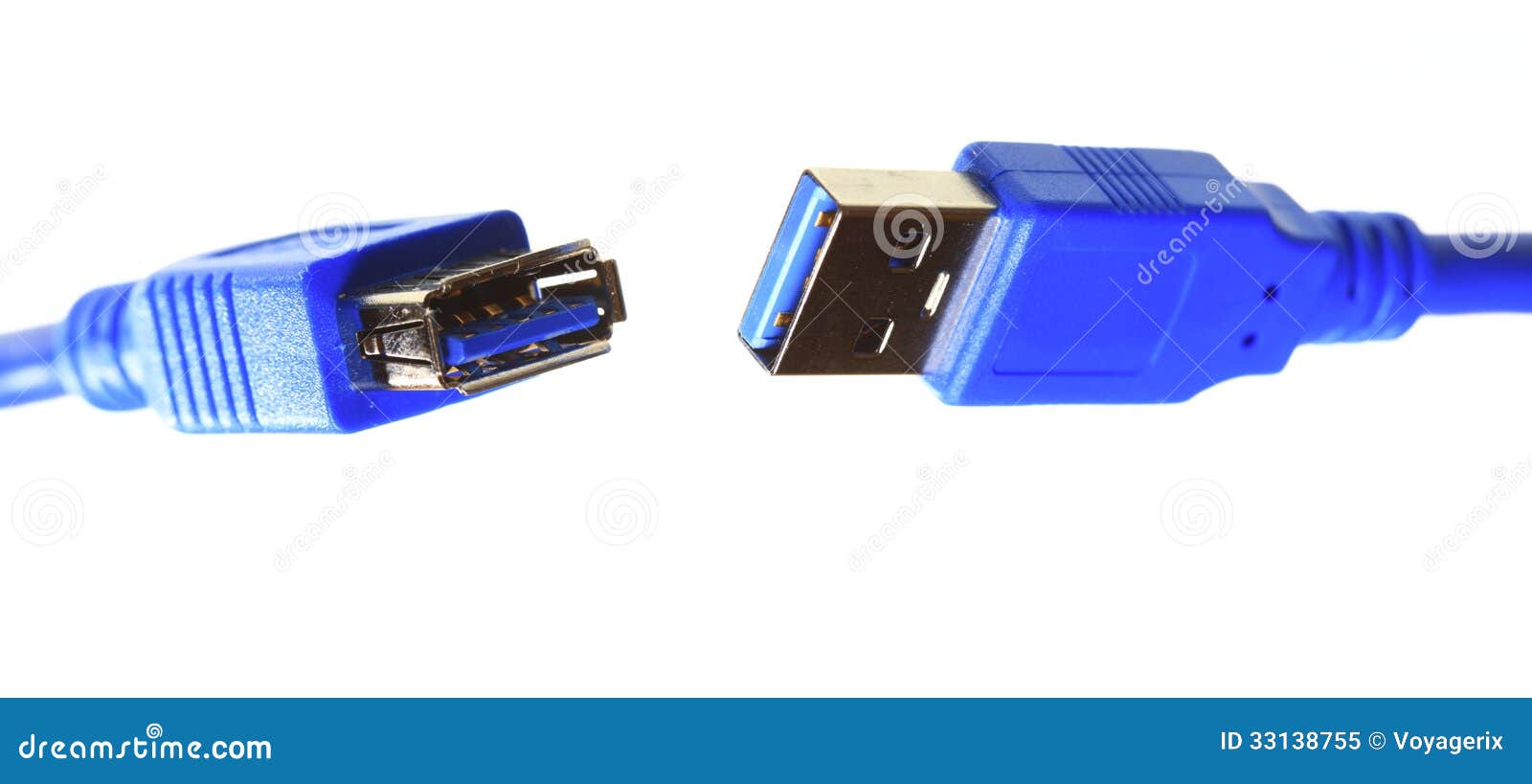 USB Cable Isolated on White Stock Image - Image of isolated, electronic ...