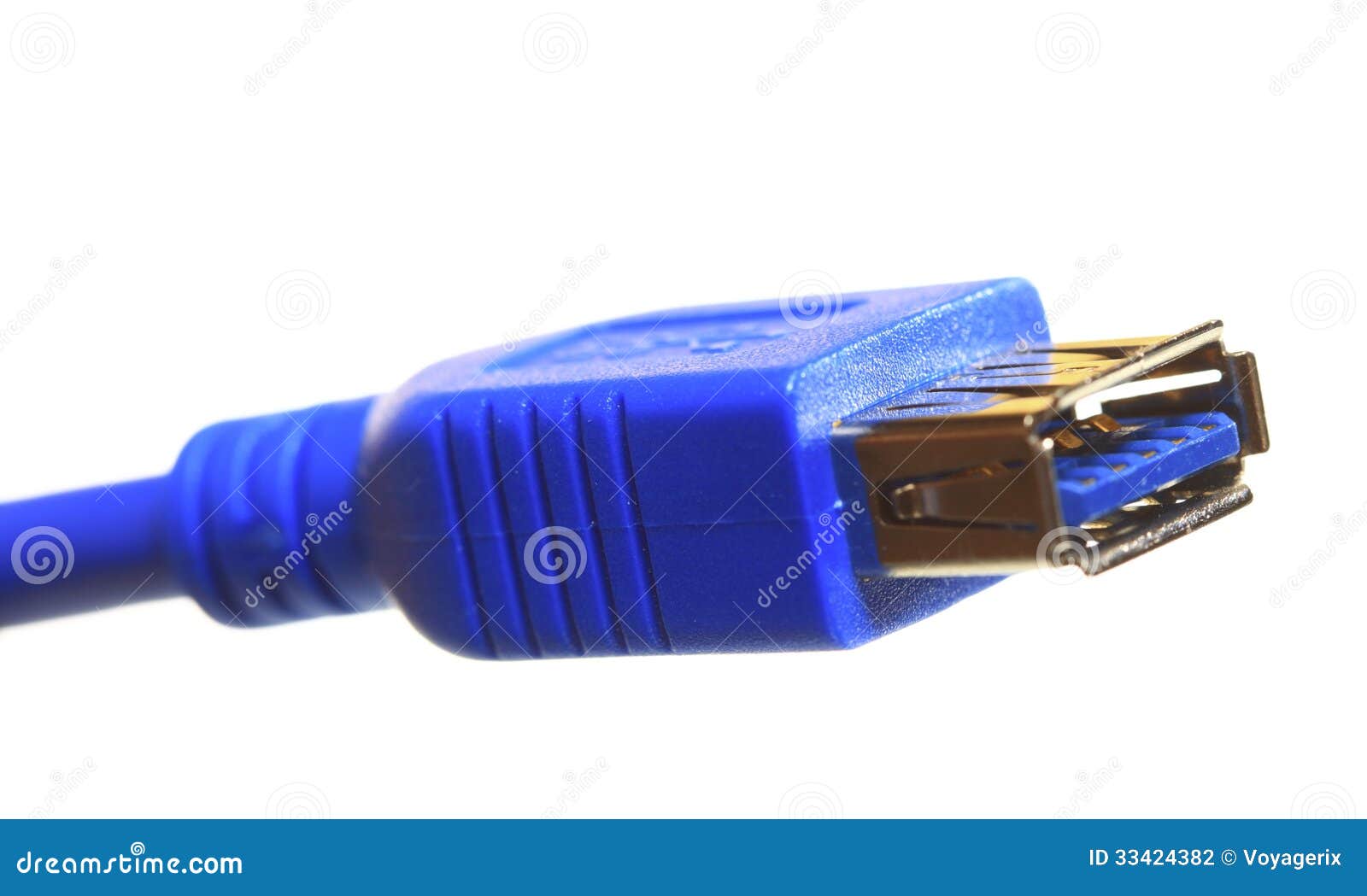 USB Cable Isolated on White Stock Photo - Image of electronic, connect ...