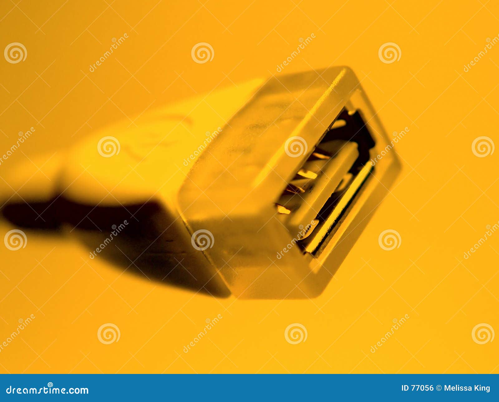 USB Cable in Orange stock photo. Image of orange, objects - 77056