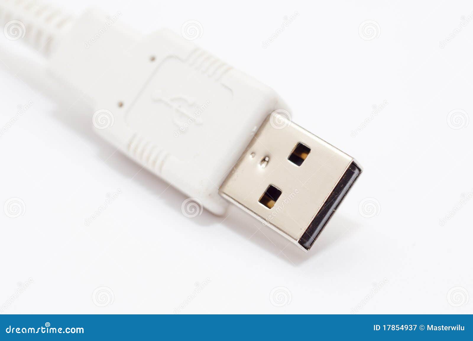 USB cable plug stock image. Image of communication, electrical - 17854937