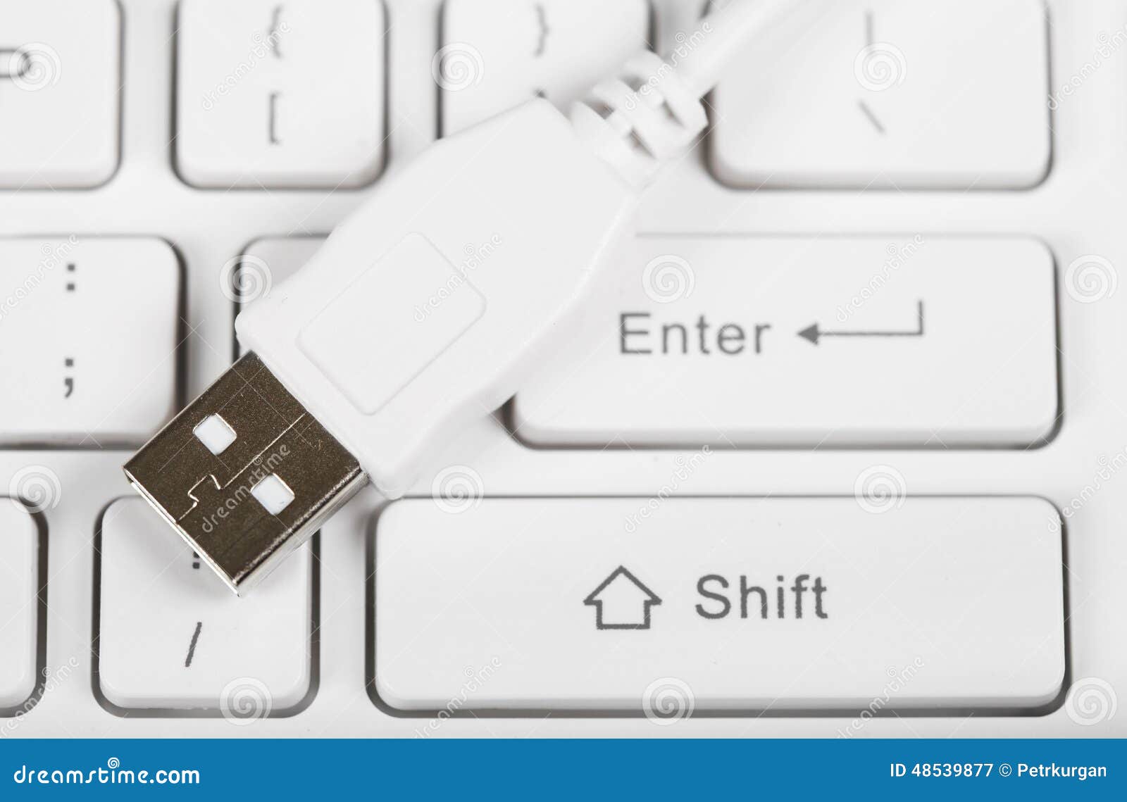 USB cable plug stock image. Image of business, communication - 48539877