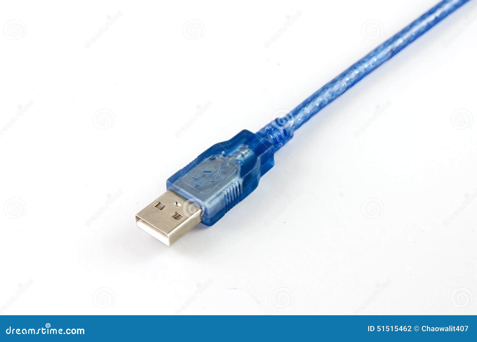 USB Cable Plug isolated stock photo. Image of cable, electronics - 51515462