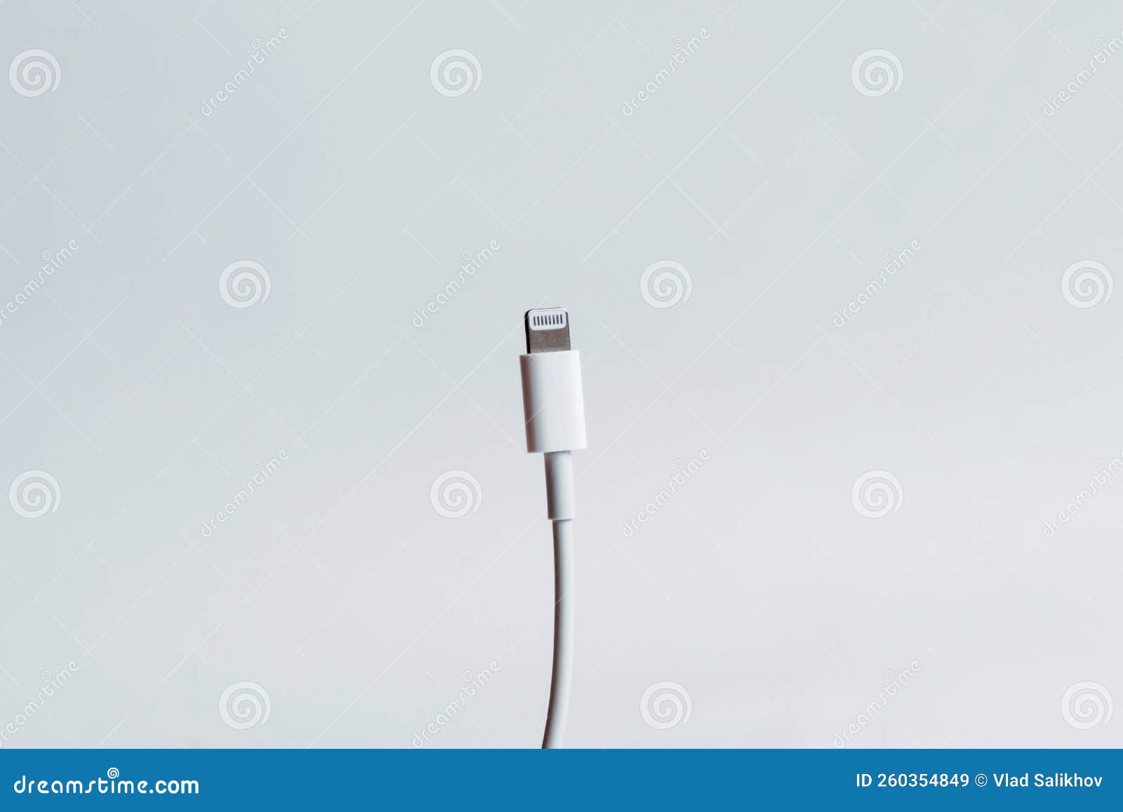 USB Cable Plug on White. Minimalism Style Stock Image - Image of data ...