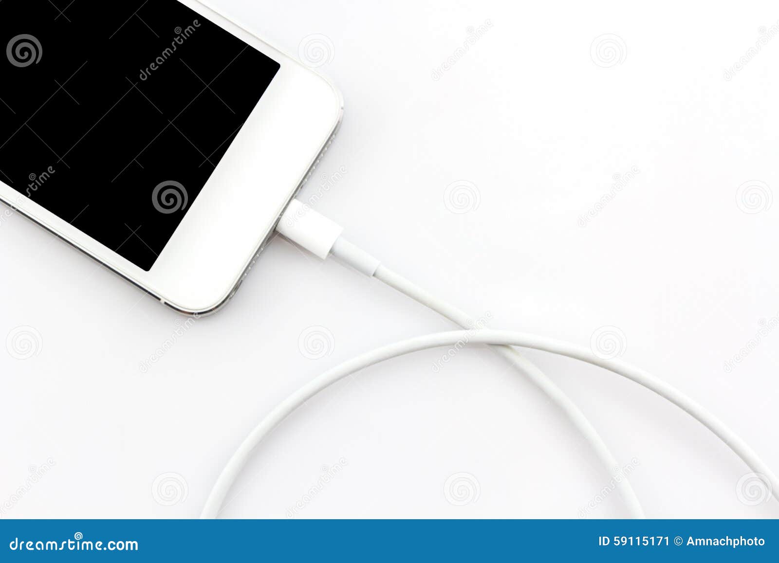 USB cable for smartphone. stock image. Image of information - 59115171