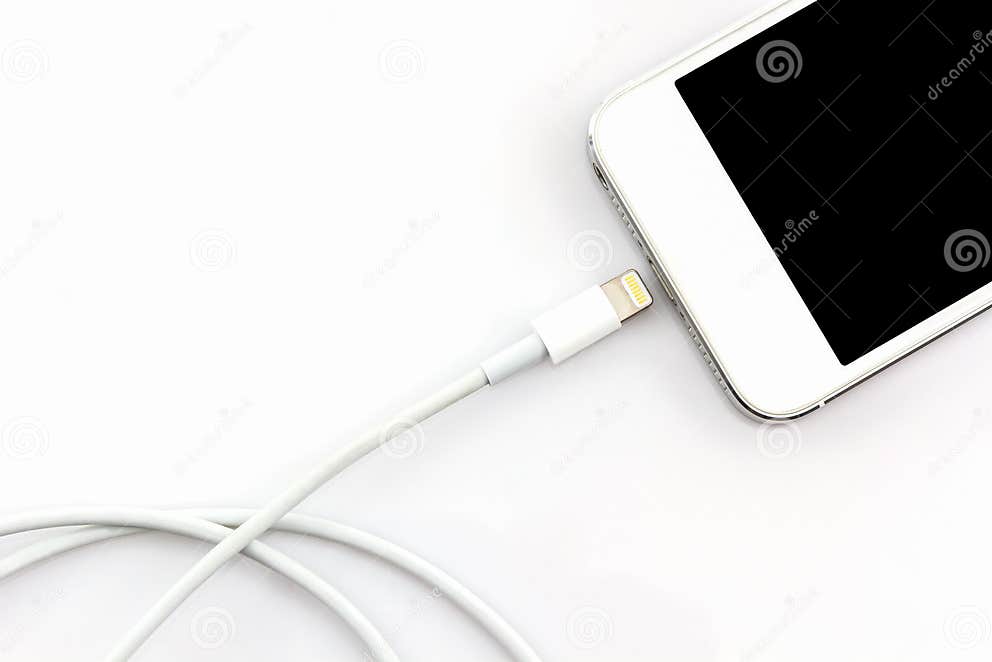 USB cable for smartphone. stock photo. Image of information - 74271268