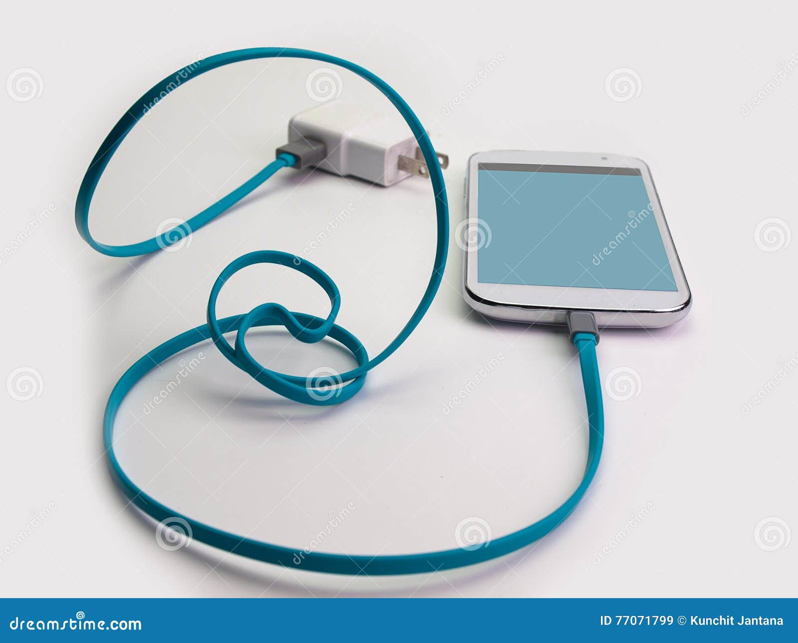 USB cable for smartphone stock image. Image of cord, charging - 77071799