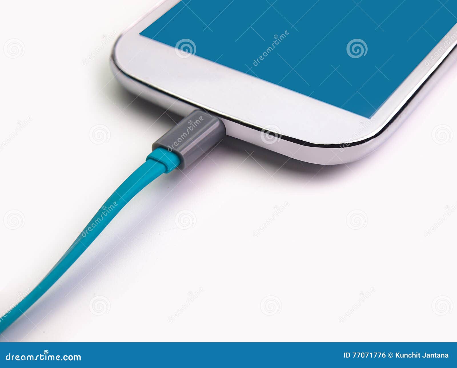 USB cable for smartphone stock photo. Image of black - 77071776