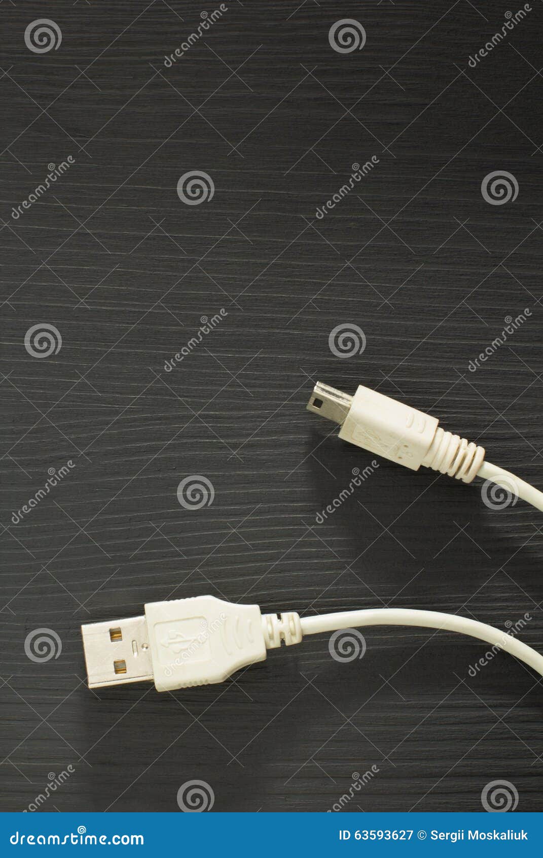 Usb cable on table stock image. Image of cord, computer - 63593627