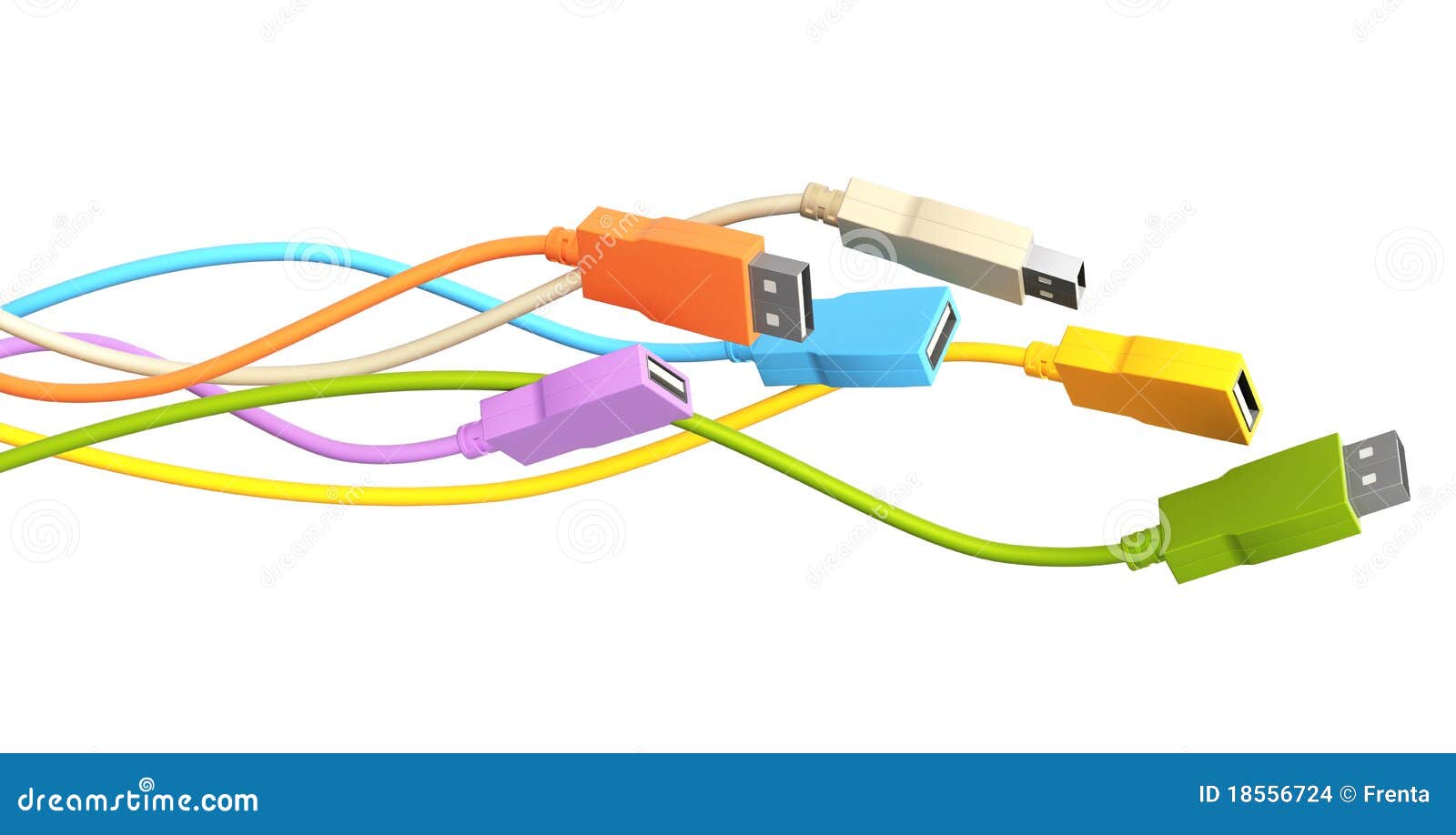USB cables stock illustration. Illustration of inserting - 18556724