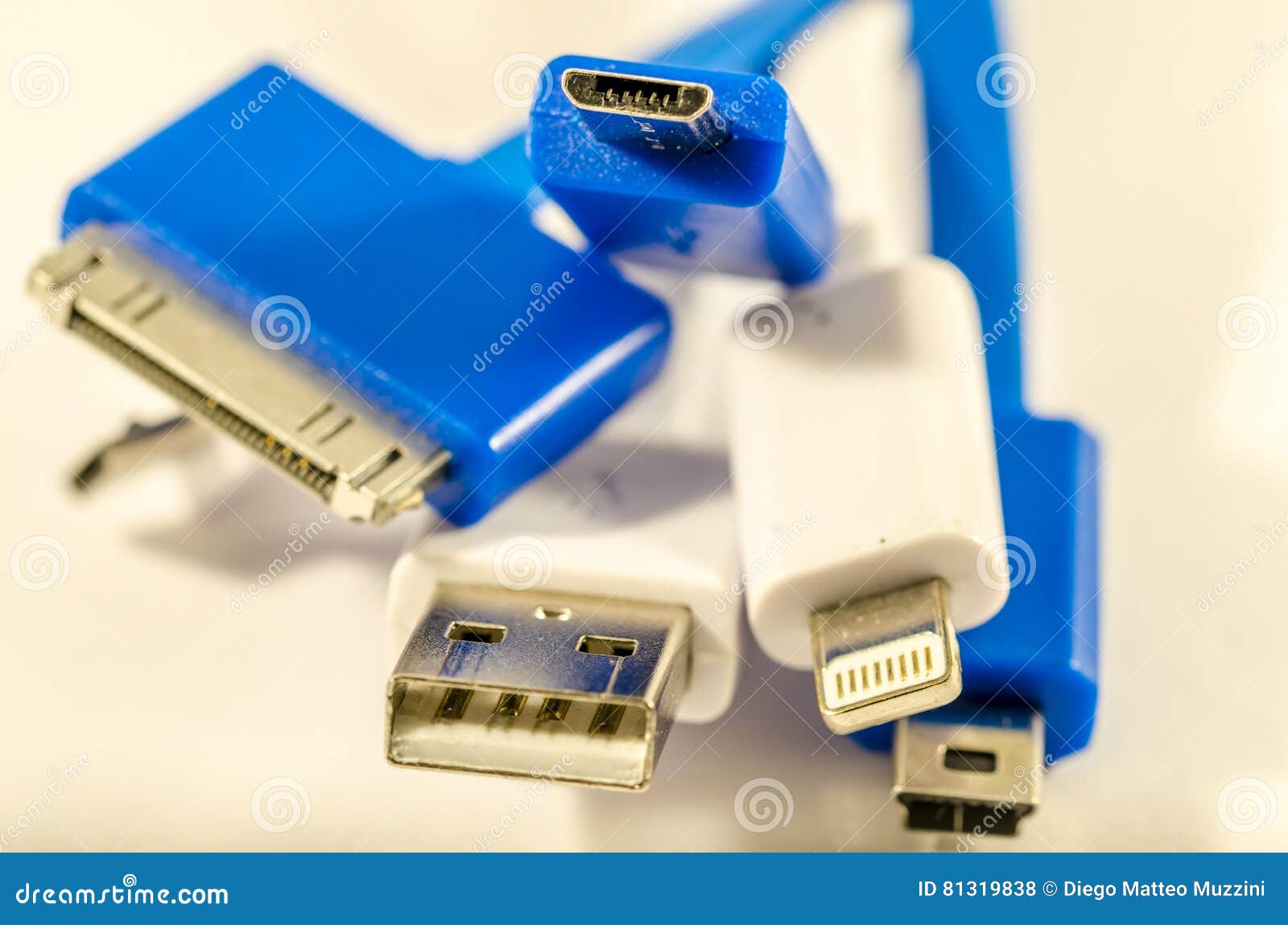 Usb cables stock photo. Image of accessory, informatics - 81319838