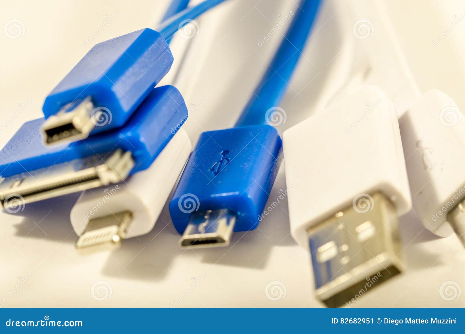 Usb cables stock image. Image of accessory, tools, blue - 82682951