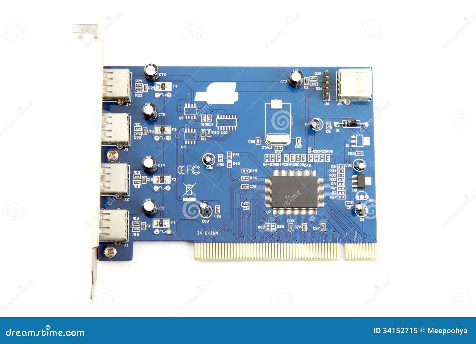 USB Card Computer Equipment Circuit Board. Stock Image - Image of ...