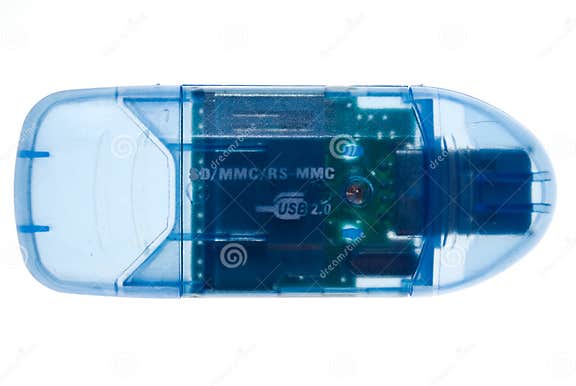 USB Card Reader - with Both Caps Stock Image - Image of transparent ...
