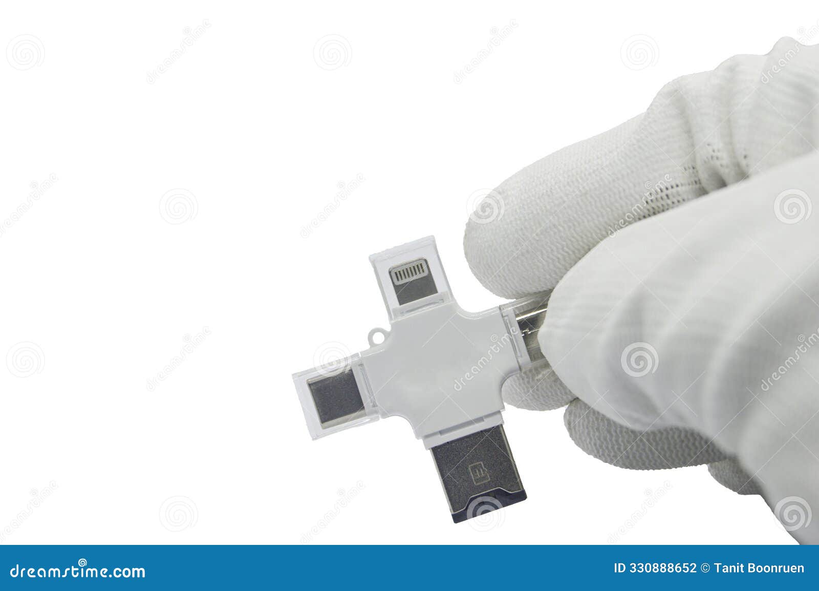 USB Card Reader White Cross Shape Stock Photo - Image of consumerism ...