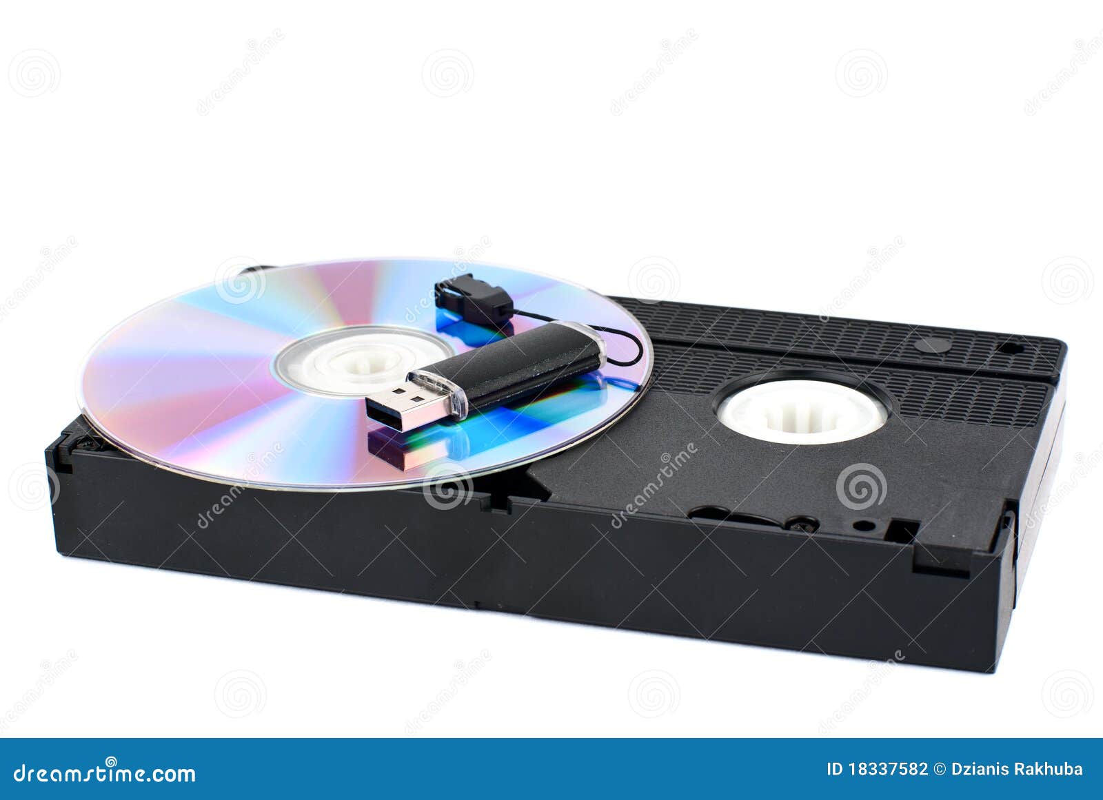 USB, CD, VHS stock photo. Image of technology, progress - 18337582