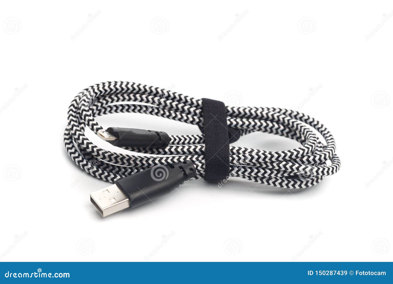 Usb Charging Wire Isolated on White Stock Image - Image of digital ...