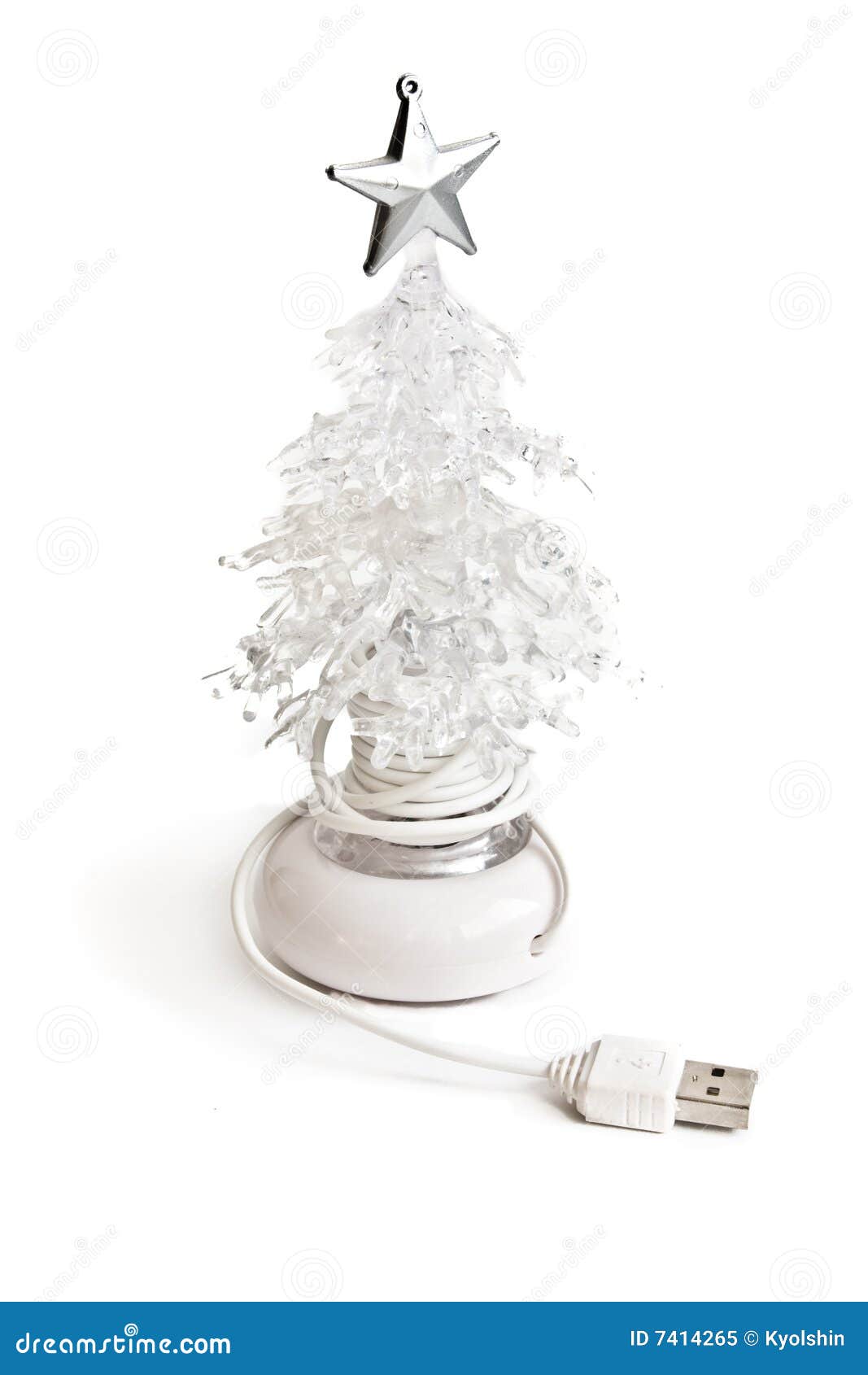 Usb christmas tree stock image. Image of seasonal, computer - 7414265
