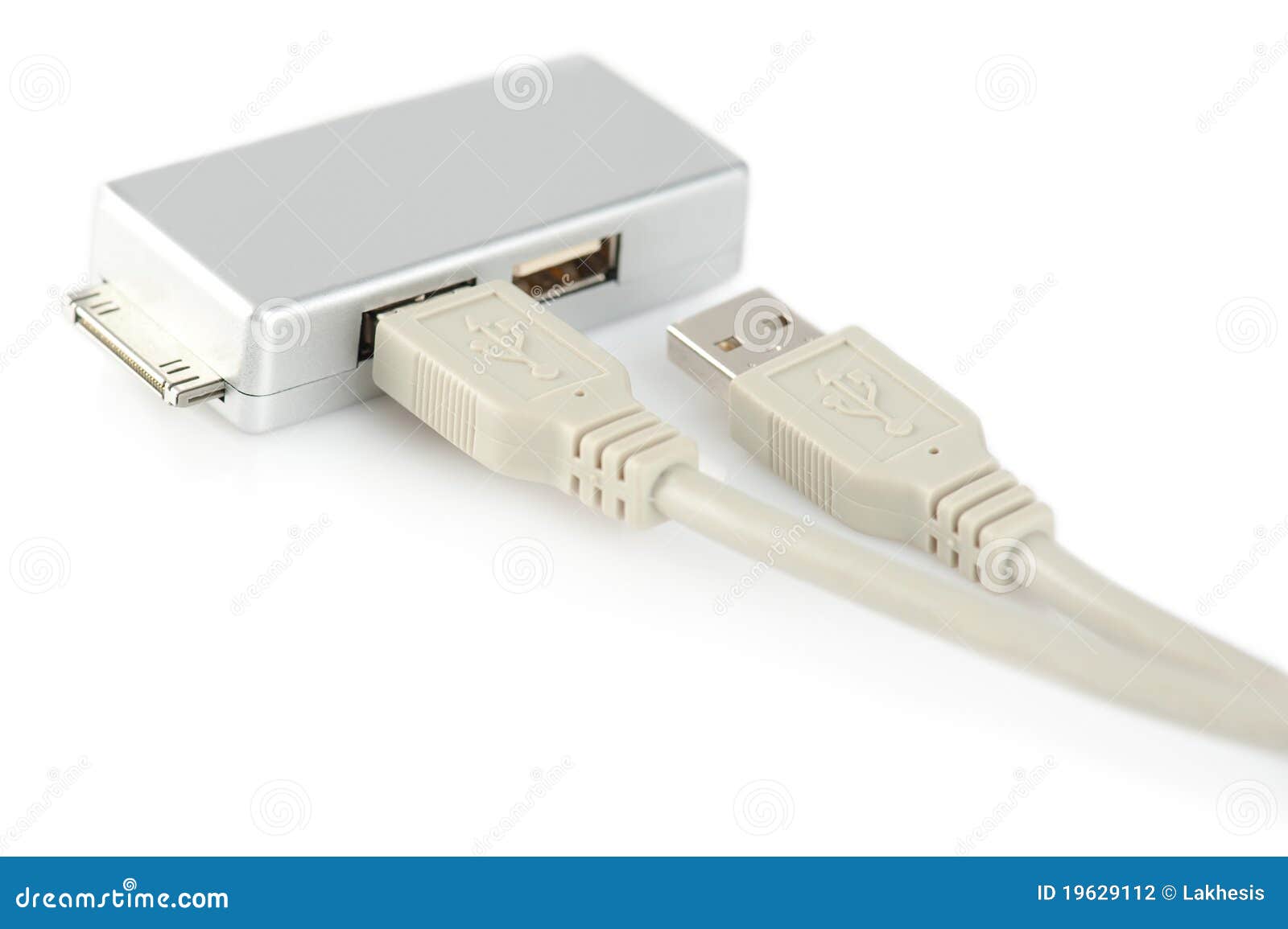 USB Connection Cable and Adapter Stock Photo - Image of access ...