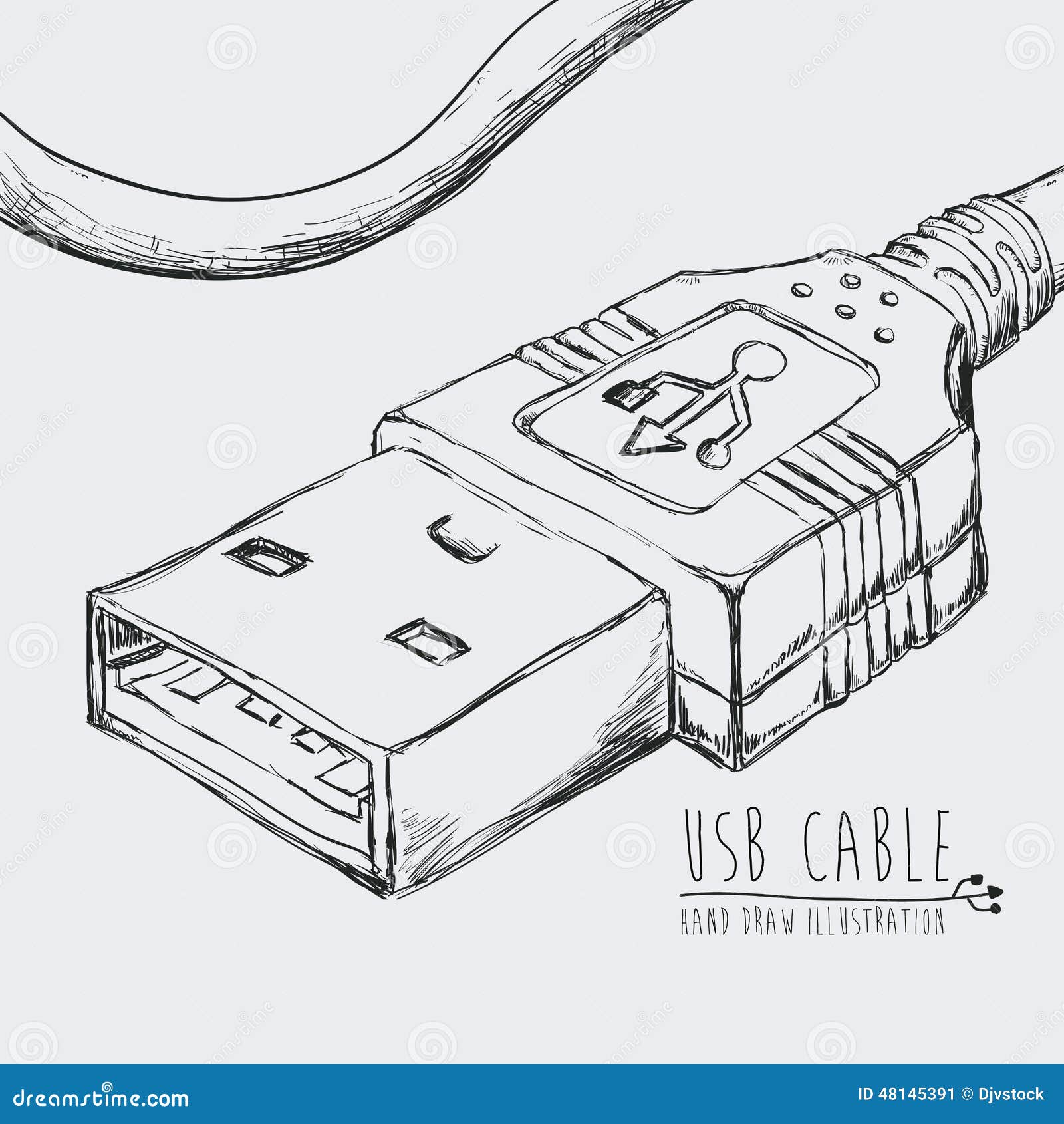 Usb Connection Design Vector Illustration Eps10 Graphic Stock Vector ...