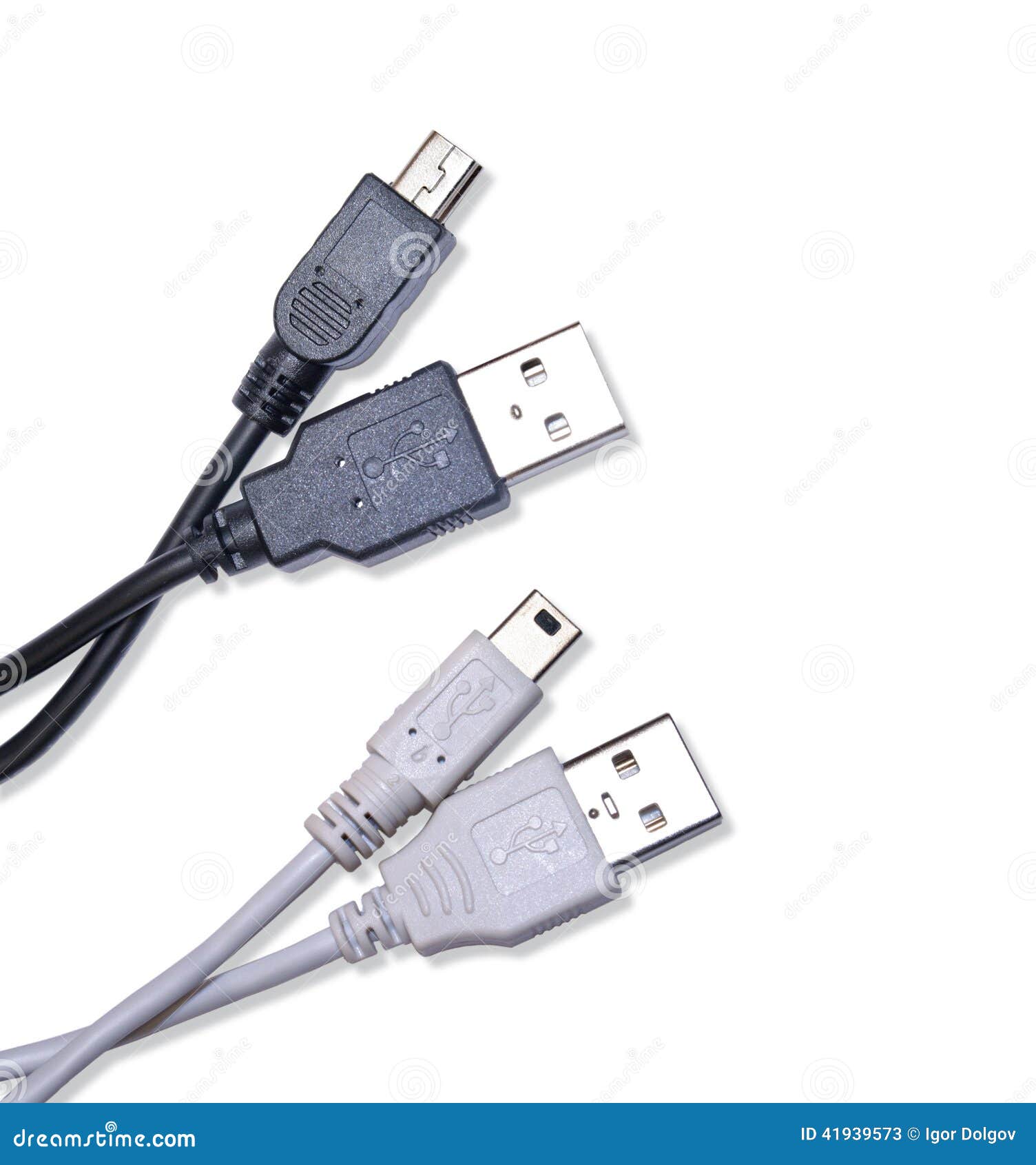 USB connections stock image. Image of electronic, isolated - 41939573