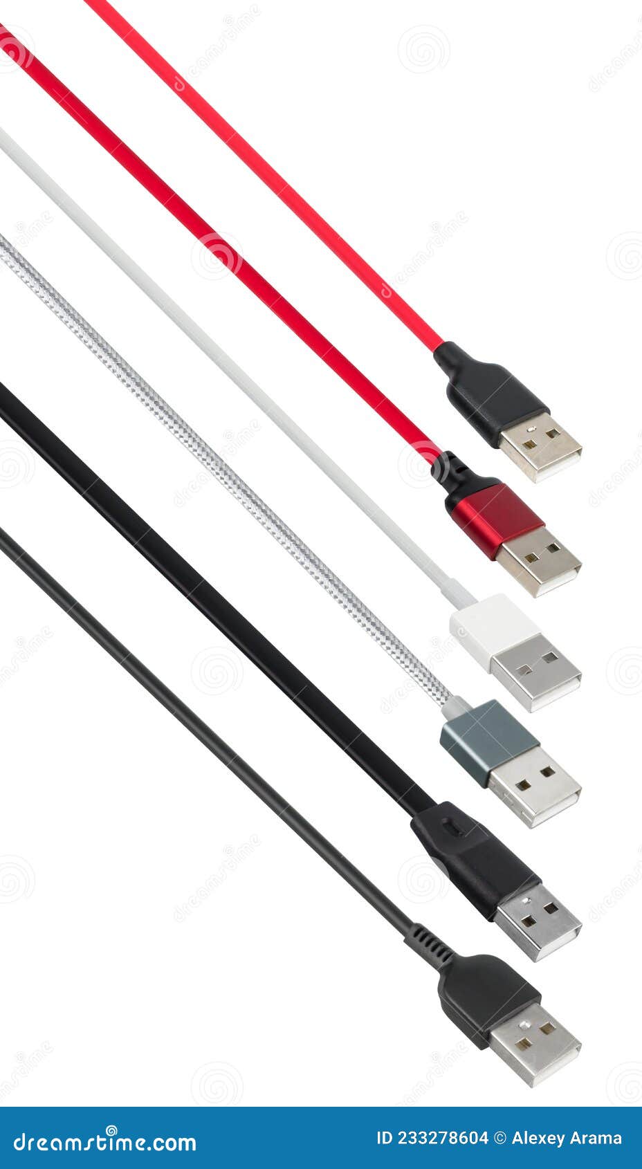 USB Connector with Cable, Connecting Piece, Electronic Component ...