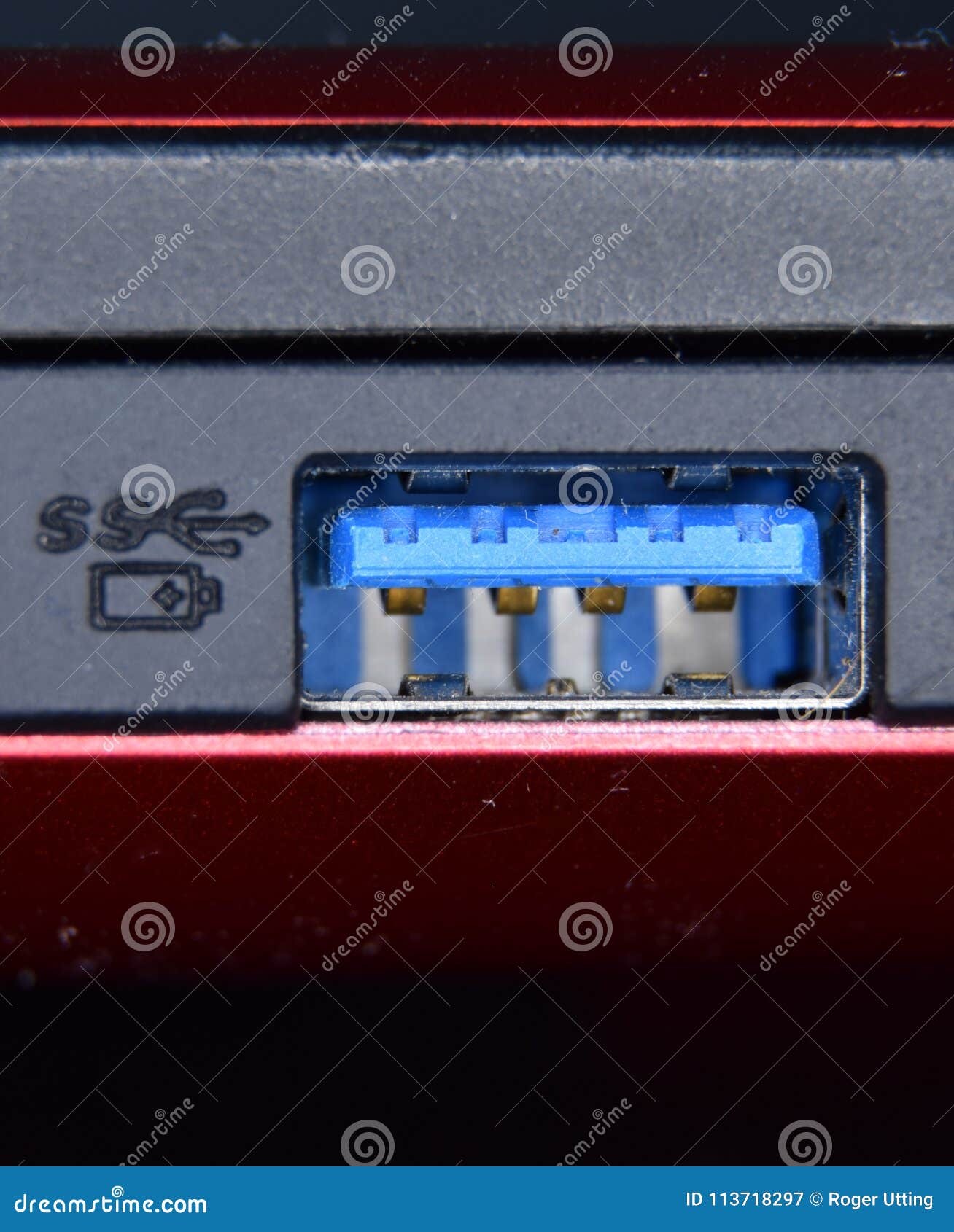 USB 3.0 port stock image. Image of port, serial, universal - 113718297