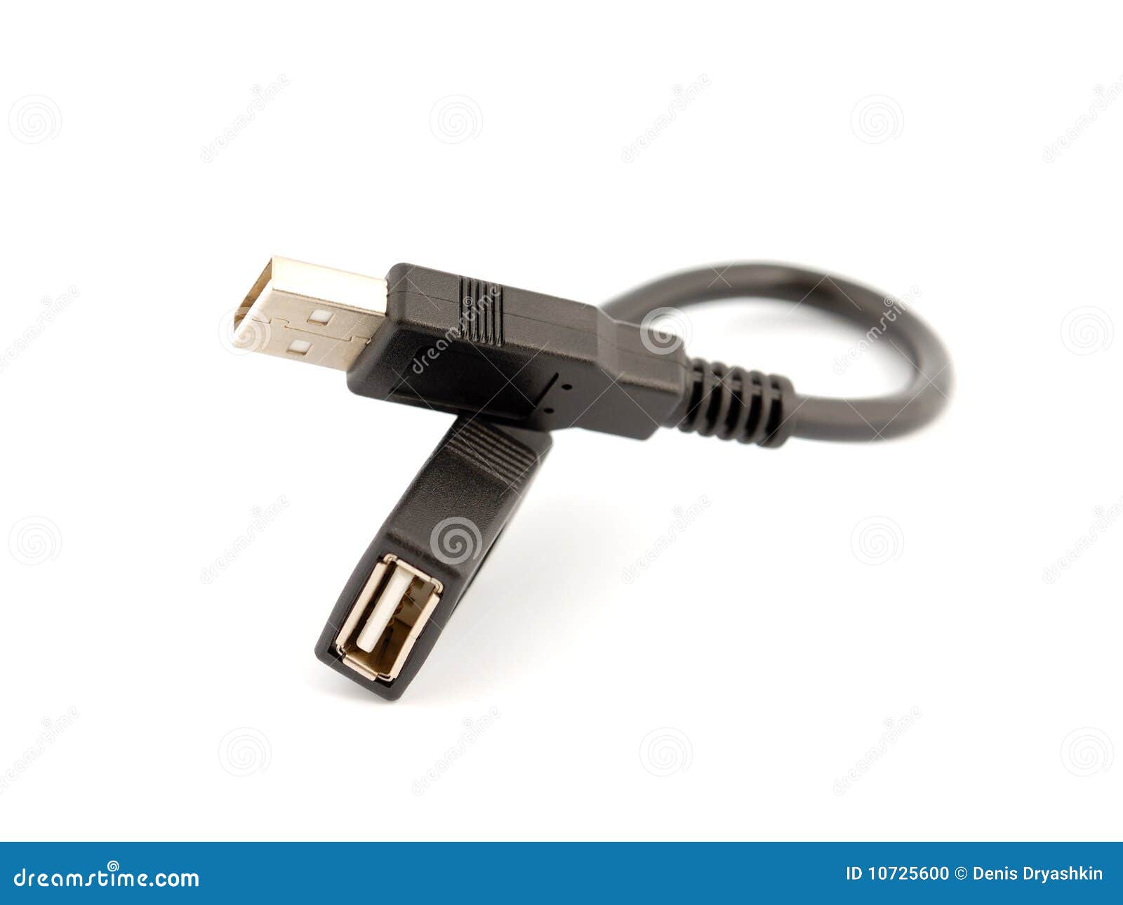 USB connectors, cable. stock photo. Image of connect - 10725600