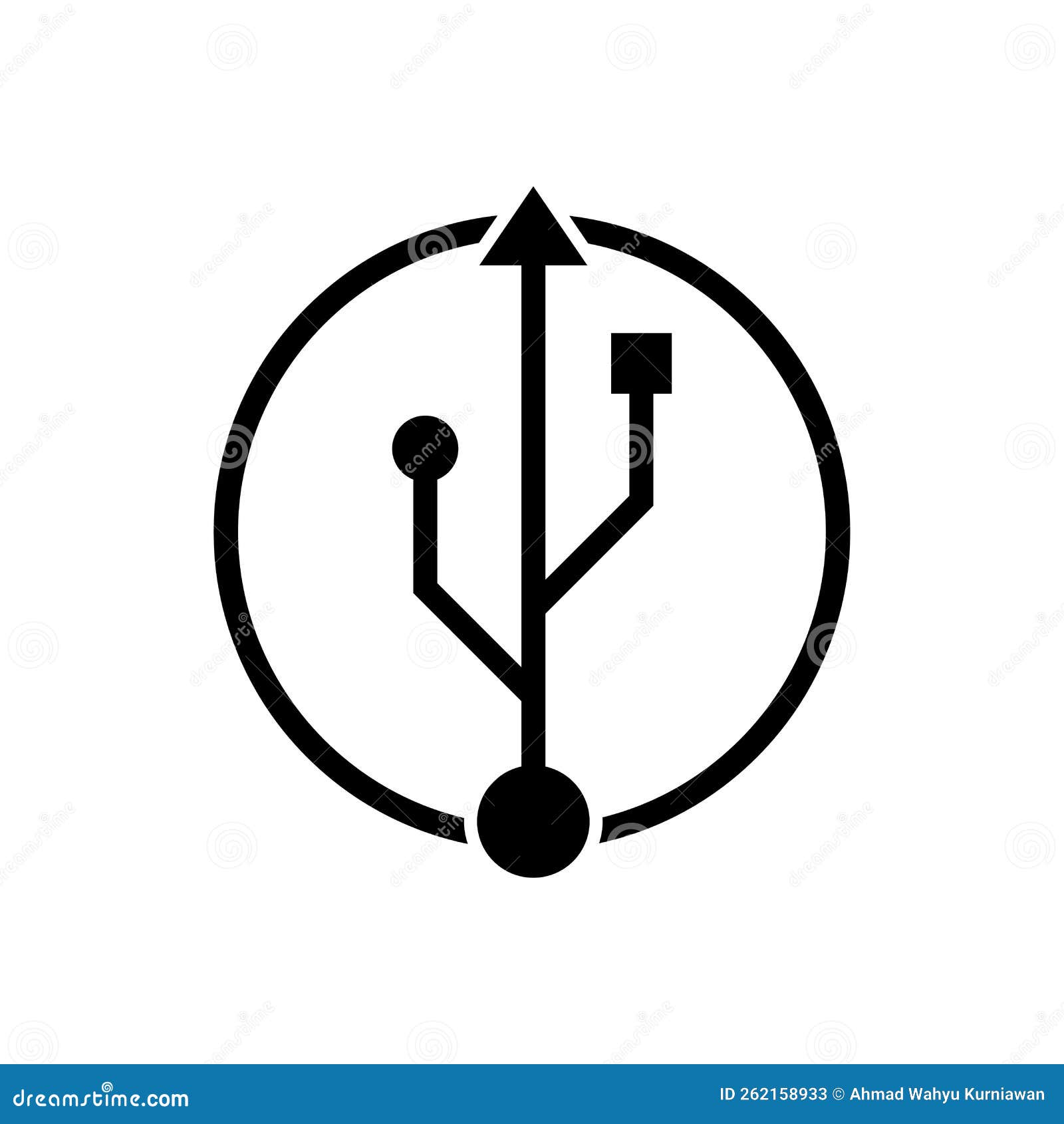 USB Data Transfer,cable Icon Stock Vector - Illustration of energy ...