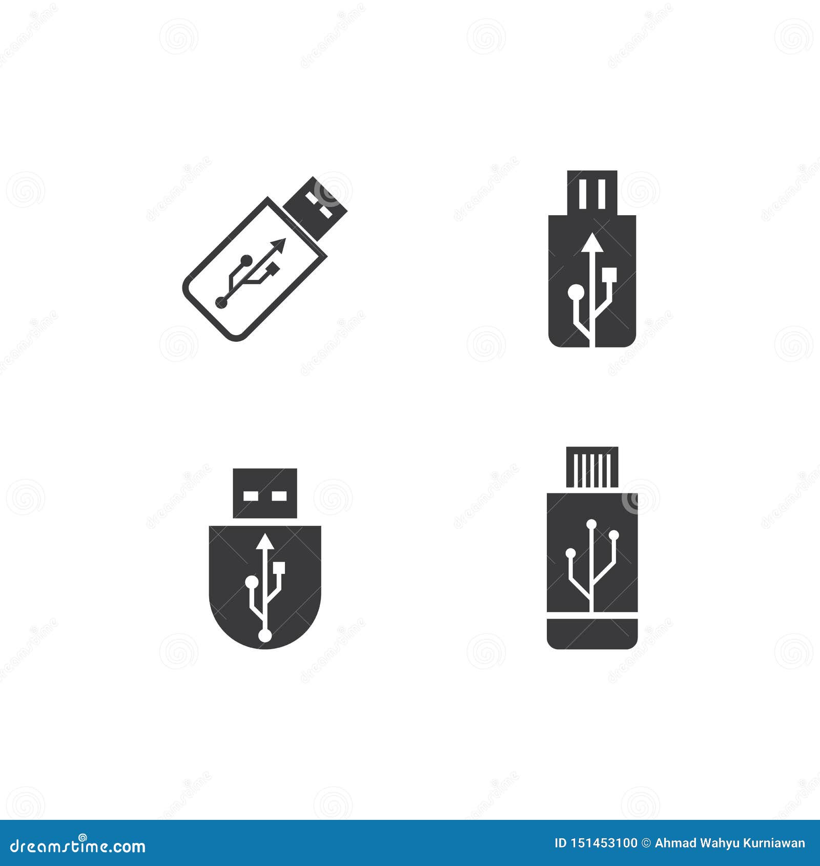 USB data transfer icon stock vector. Illustration of storage - 151453100