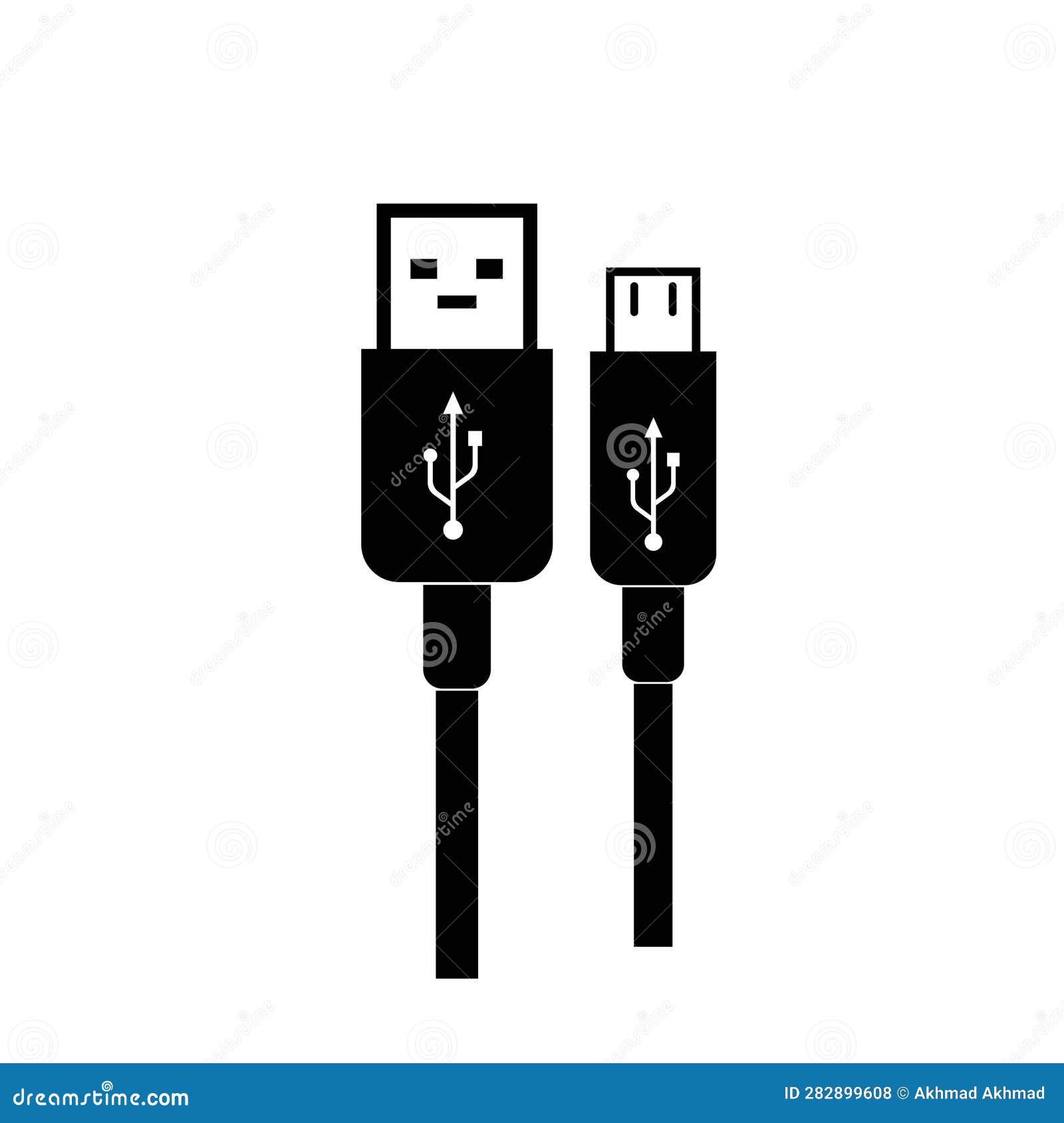USB data transfer logo stock vector. Illustration of hardware - 282899608