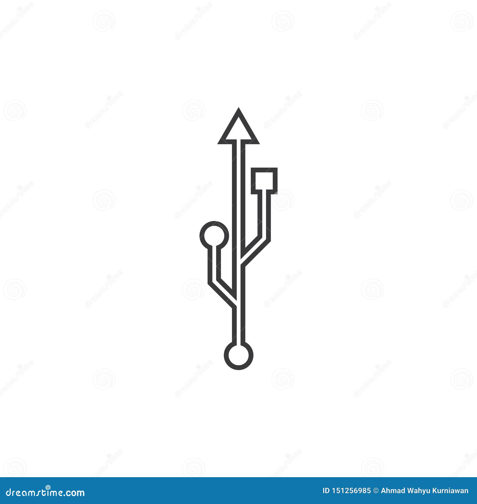 USB Data Transfer Logo Vector Stock Vector - Illustration of transfer ...
