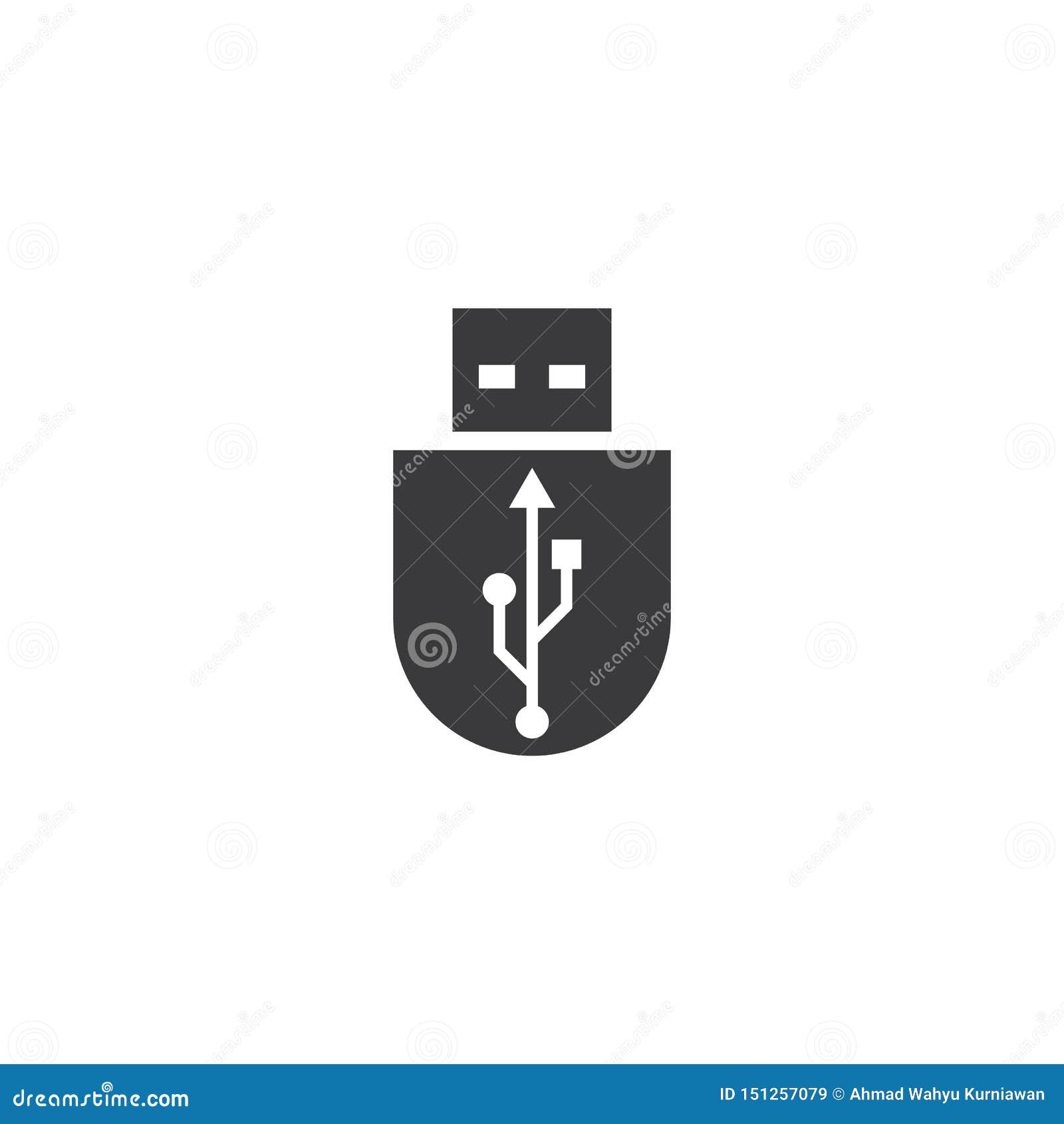 USB Data Transfer Logo Vector Stock Vector - Illustration of connect ...