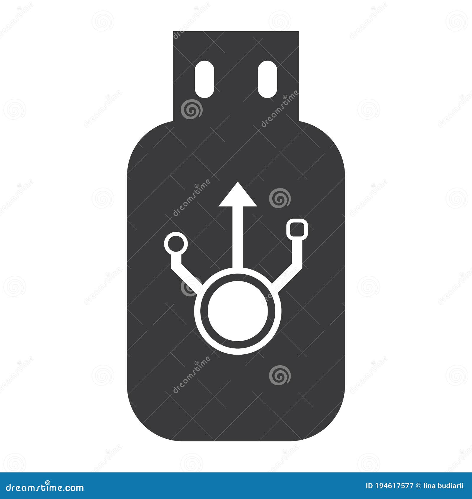 USB data transfer logo stock vector. Illustration of storage - 194617577