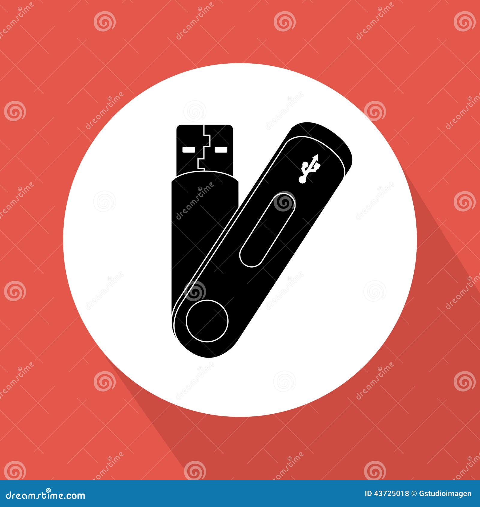 USB design stock vector. Illustration of information - 43725018