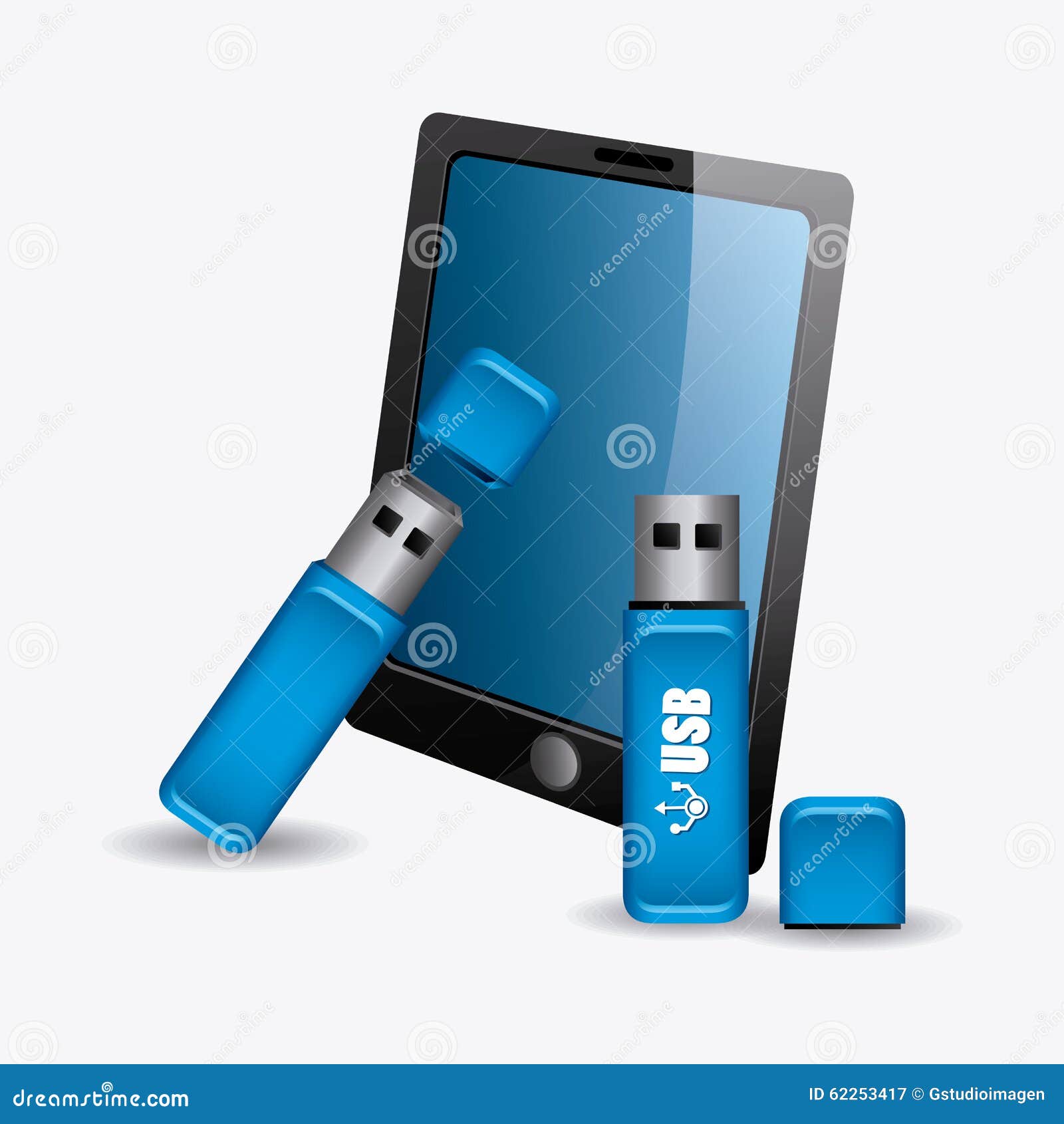 USB design. stock illustration. Illustration of connect - 62253417