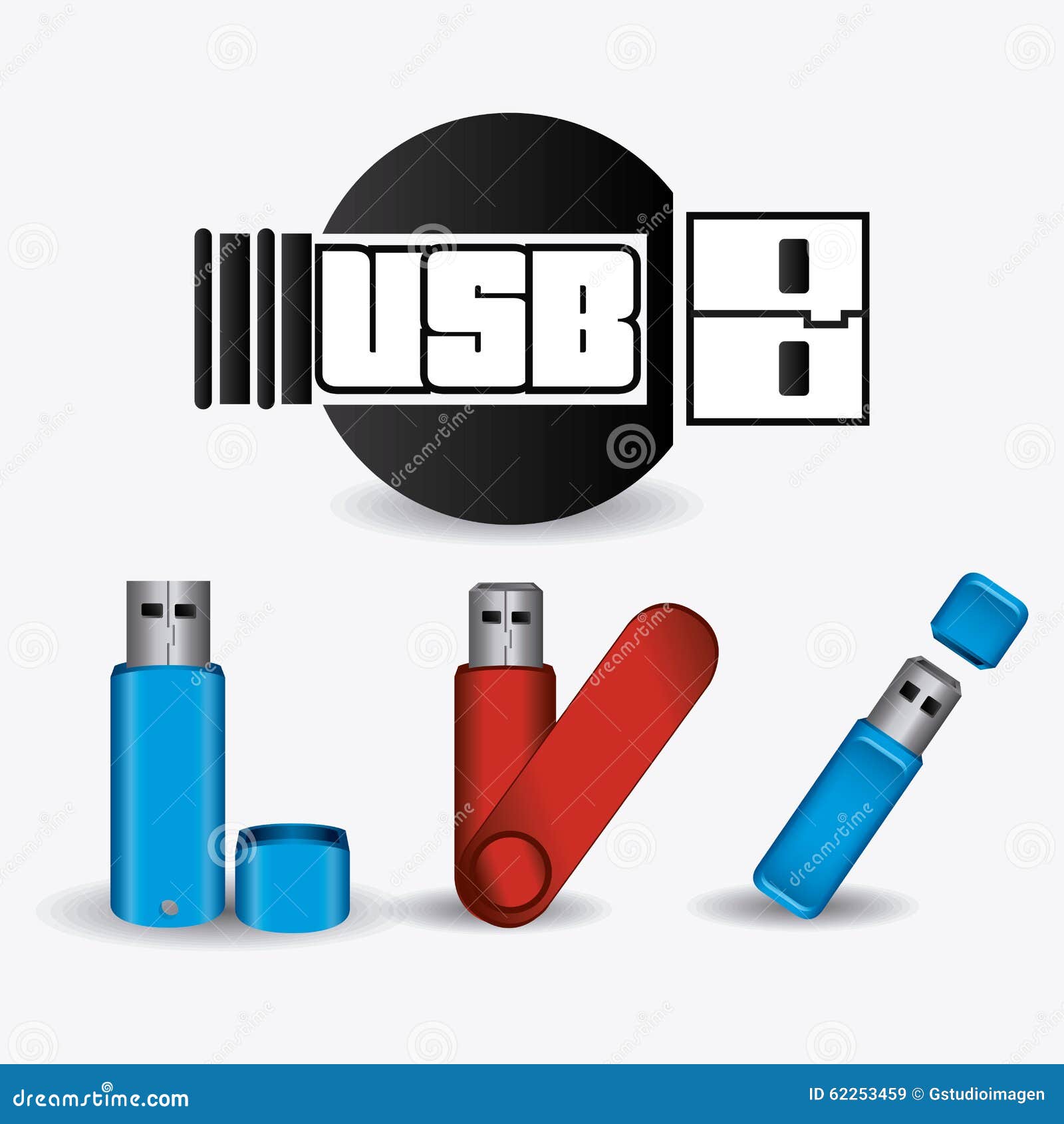 USB design. stock illustration. Illustration of devices - 62253459