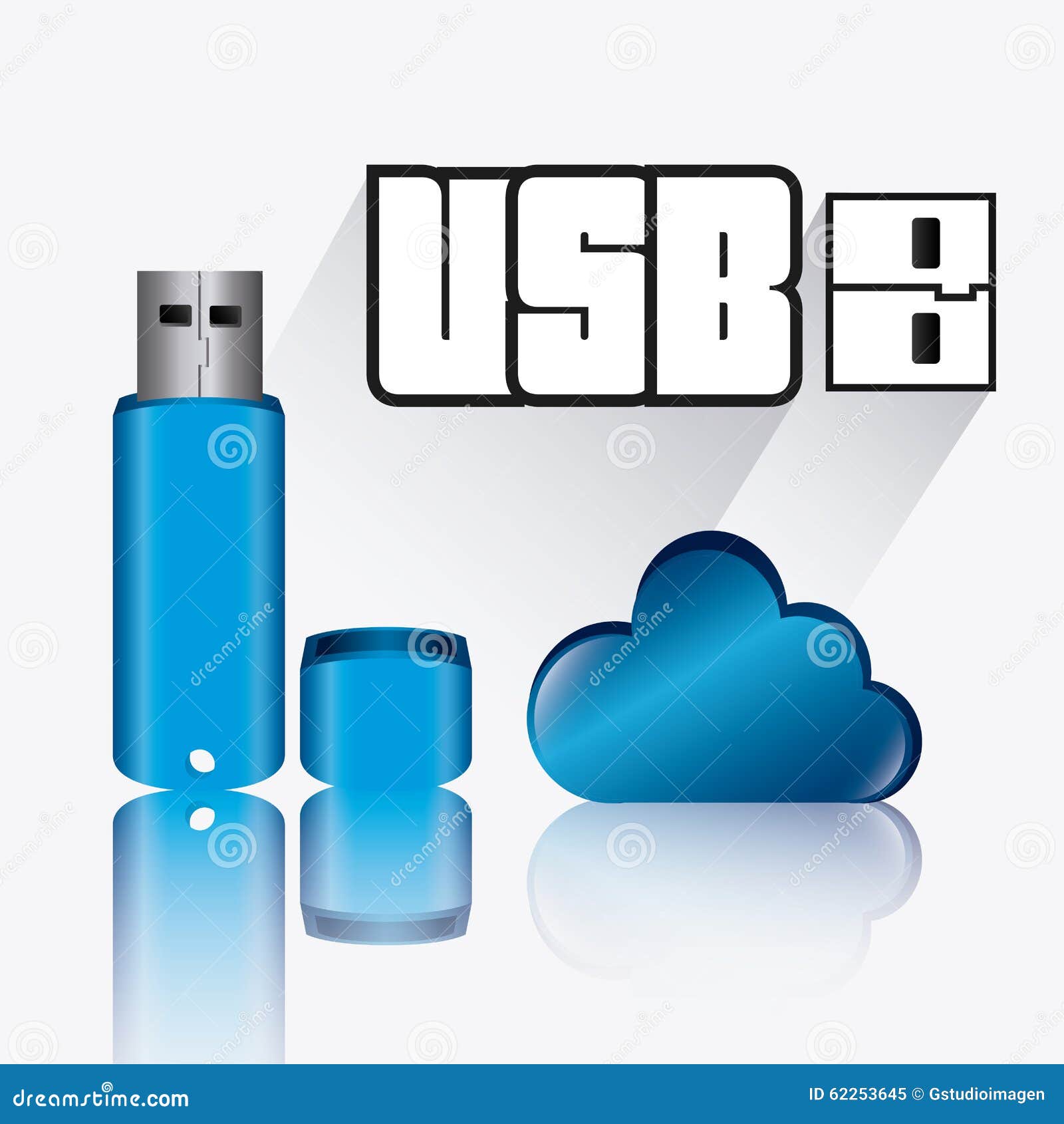 USB design. stock illustration. Illustration of communication - 62253645