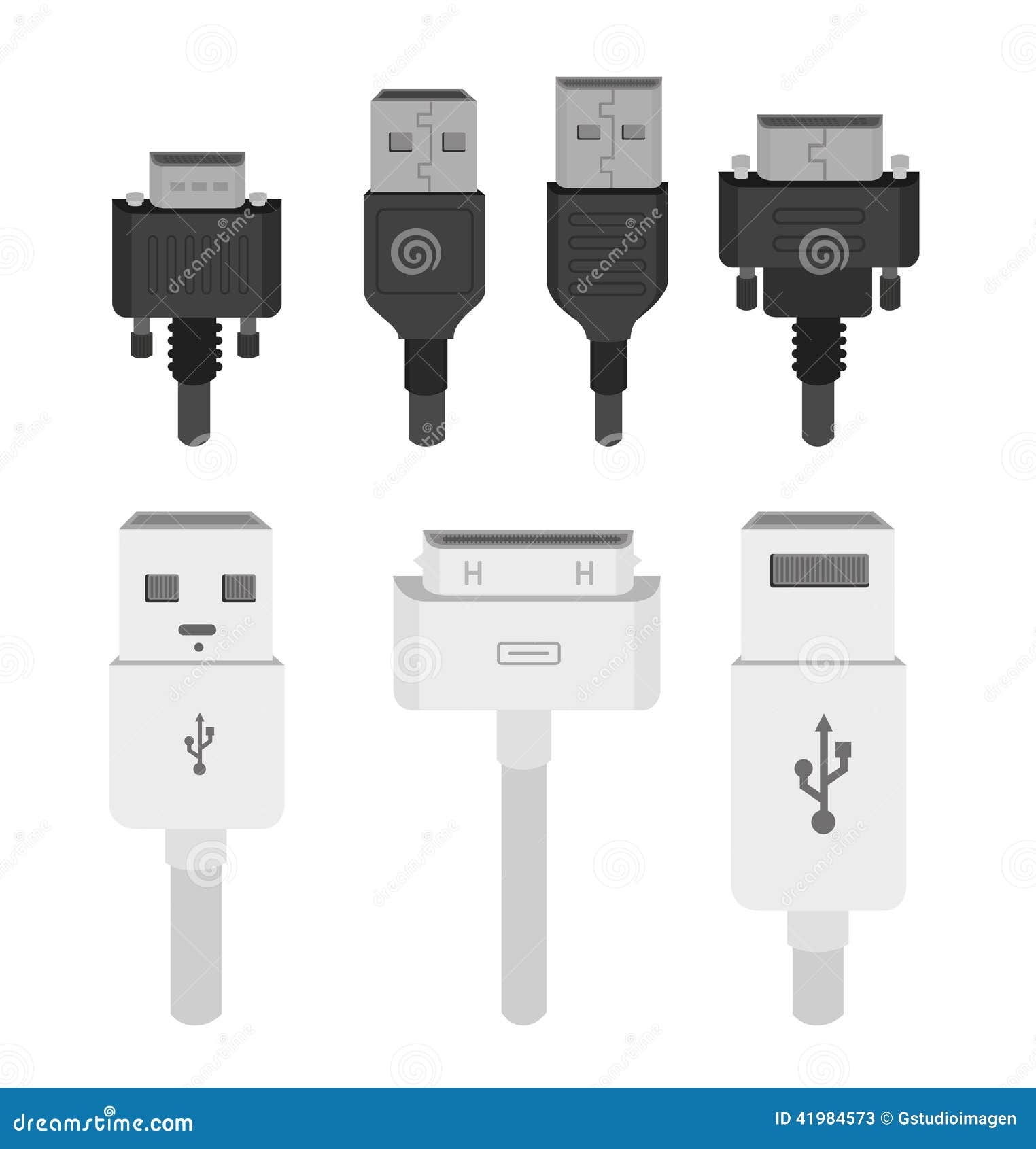 USB design stock vector. Illustration of computer, flash - 41984573